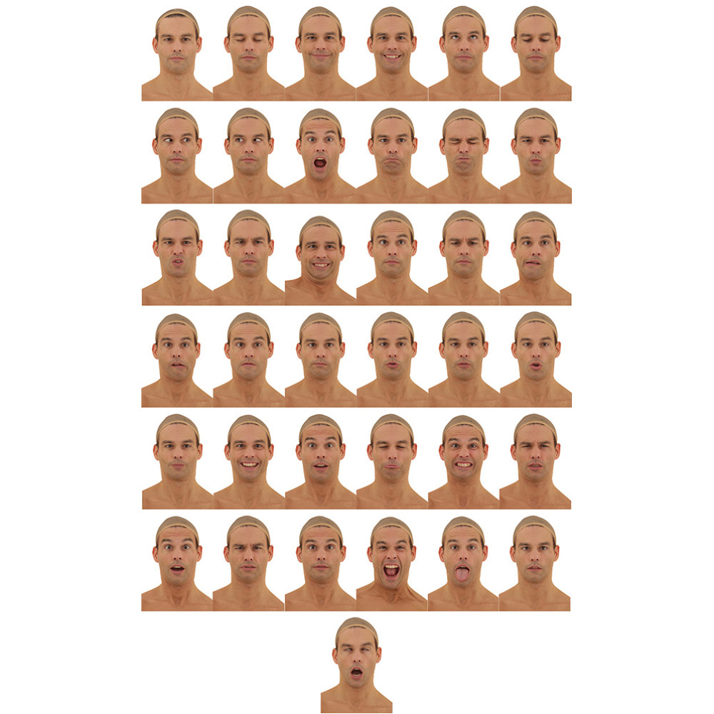 Male 05 37 x Expression Scan 3d face Bundle