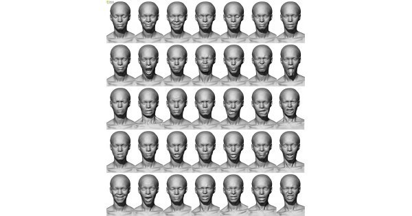 3d Face Models | 3d faces from 3d scans