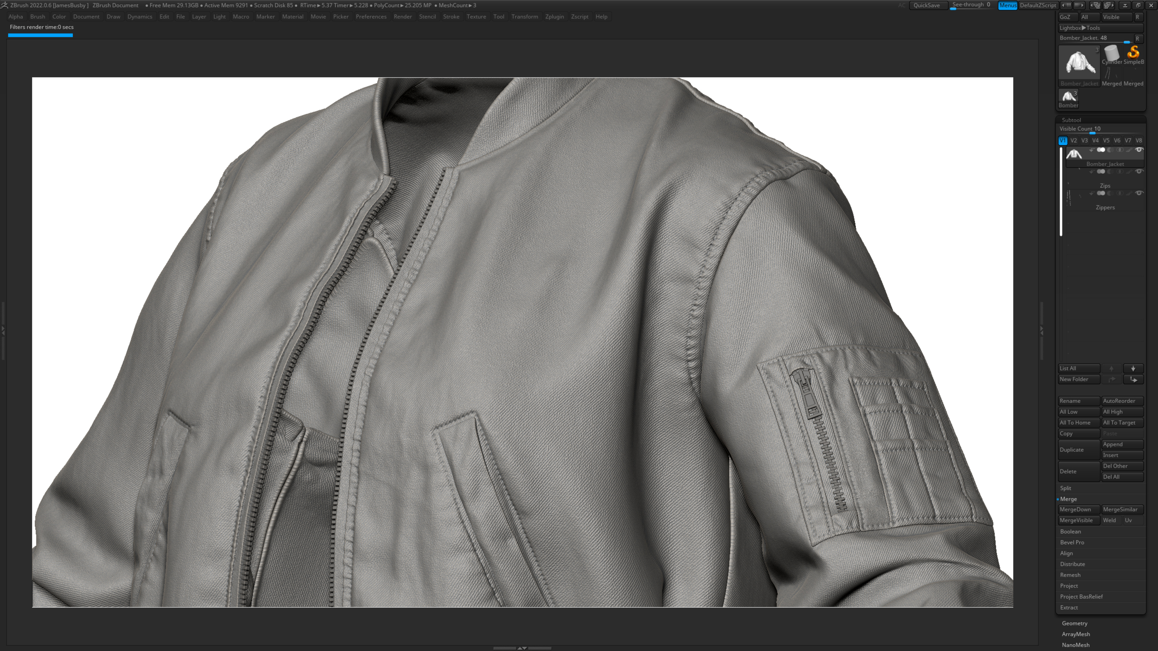 Download female 3D Jacket model