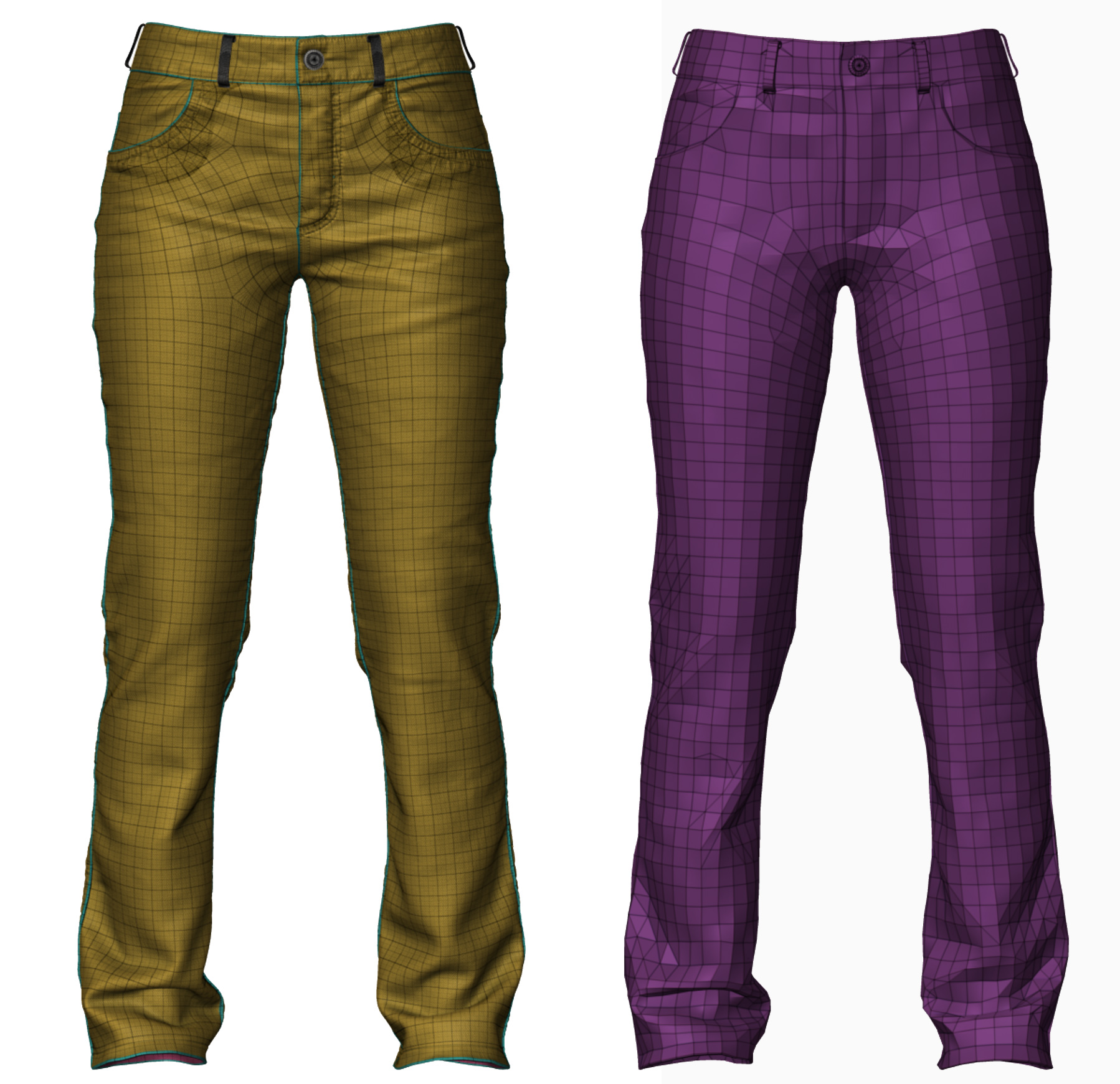 Download female 3D Jeans