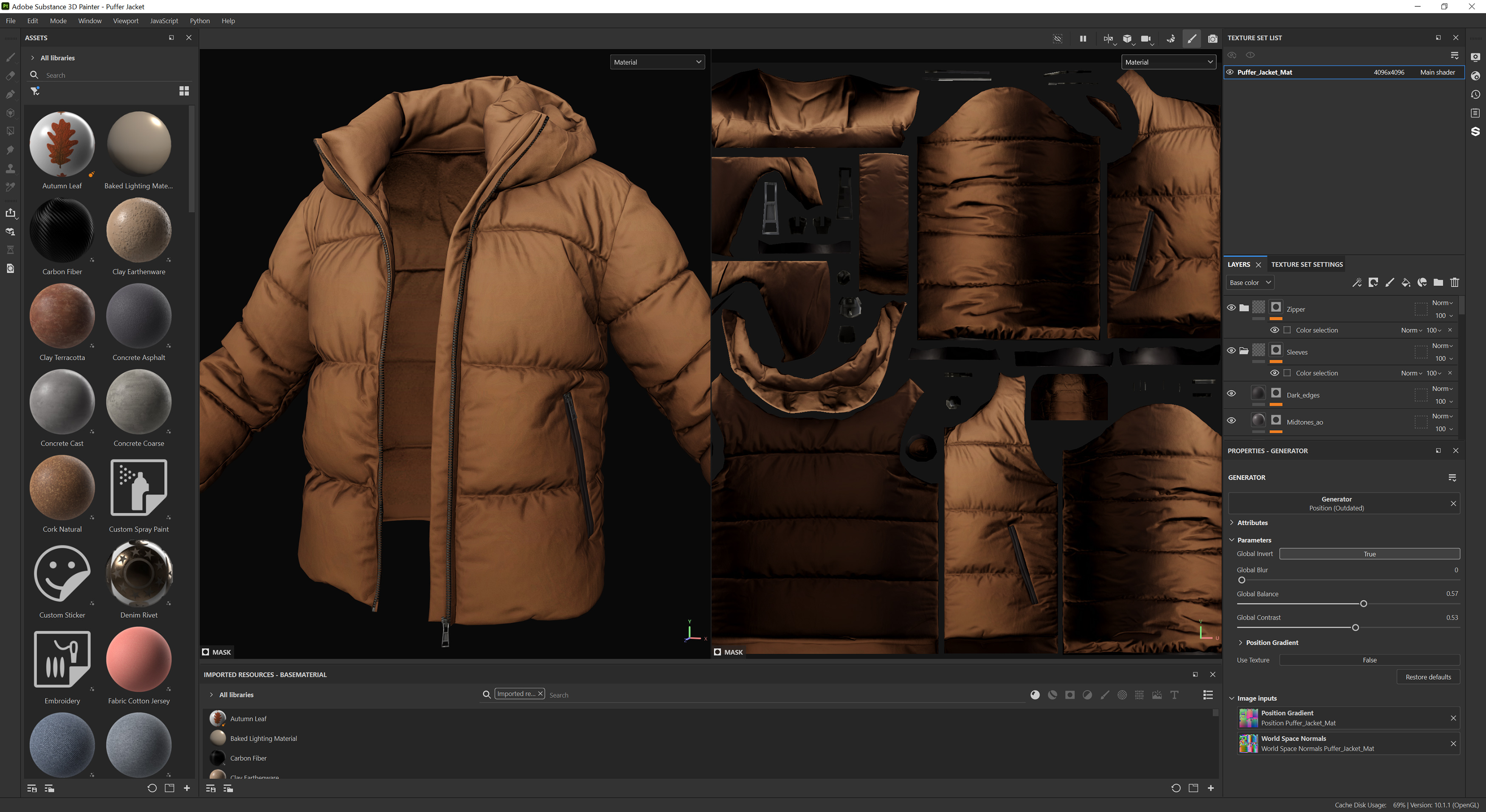 Download female 3D Puffer Jacket