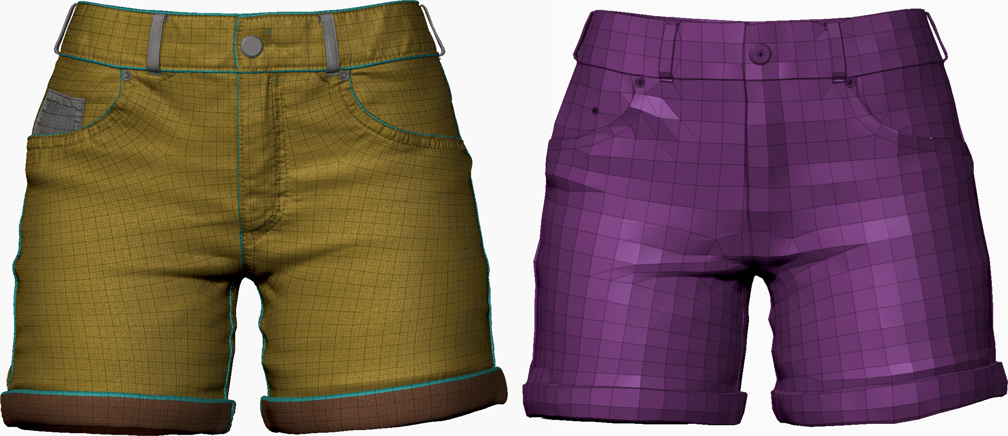 Download female 3D shorts