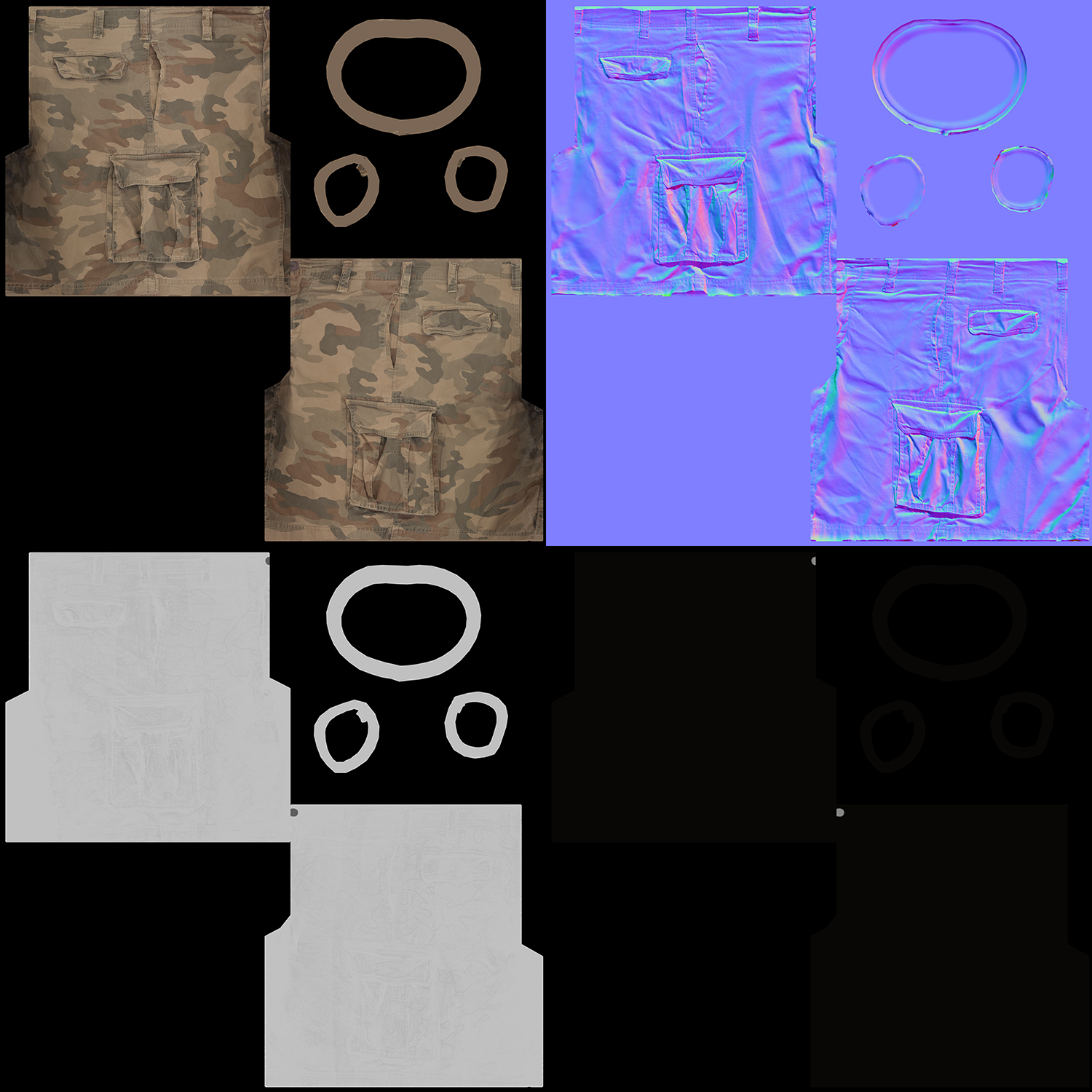 combat shorts / Male game ready clothing