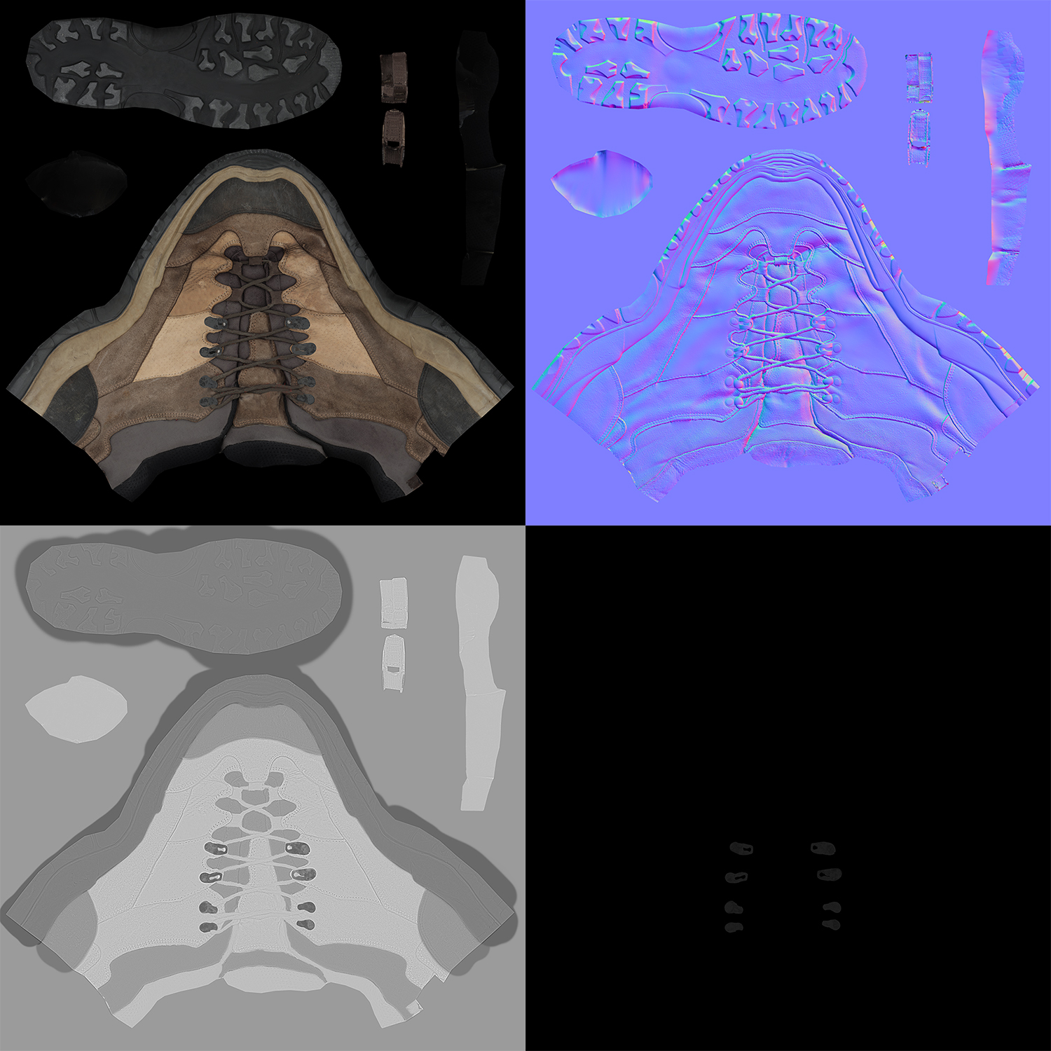 Walking boot / Male game ready clothing