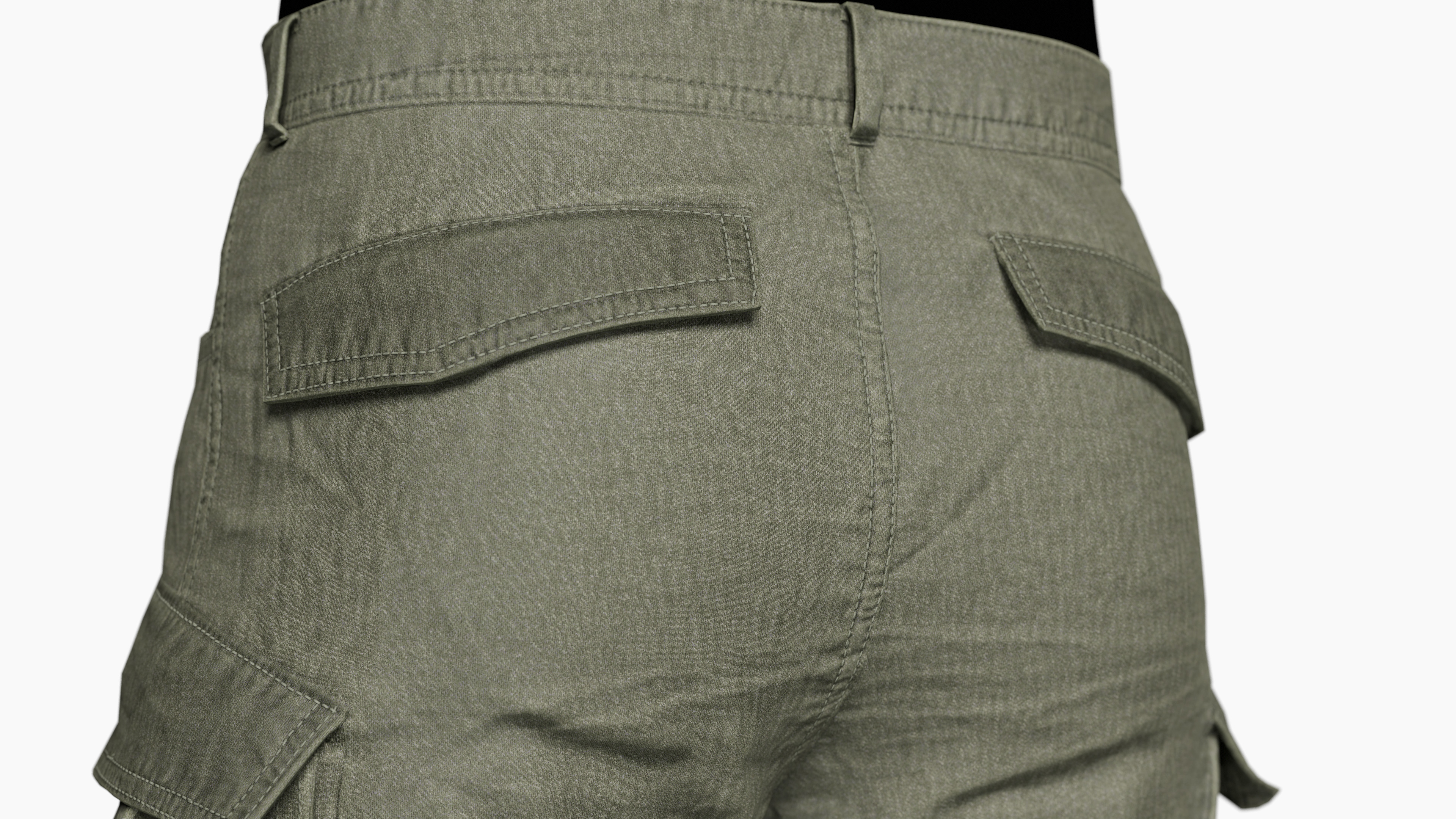 Download male 3D Combat Pants model