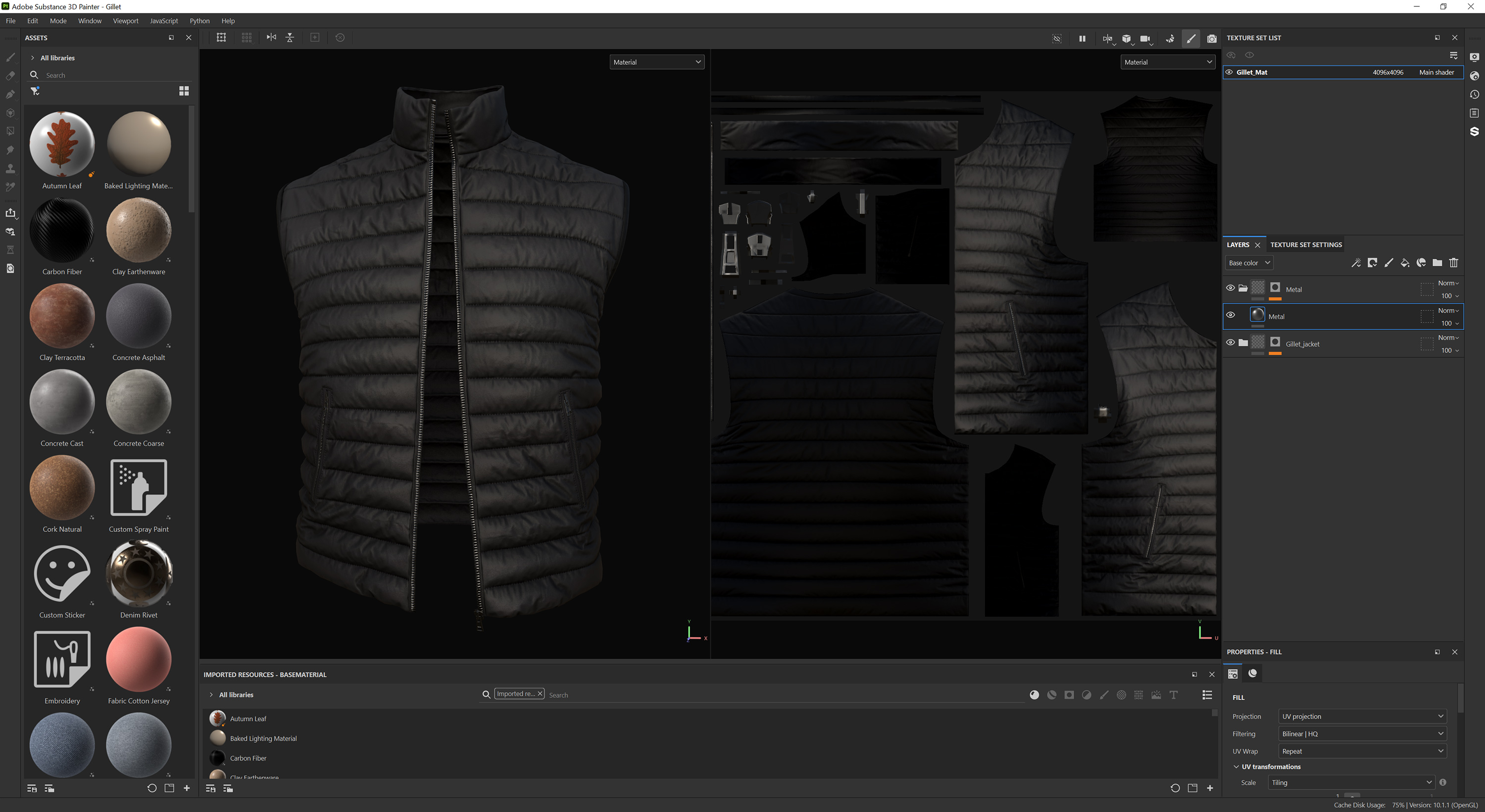 Download male 3D Gillet model