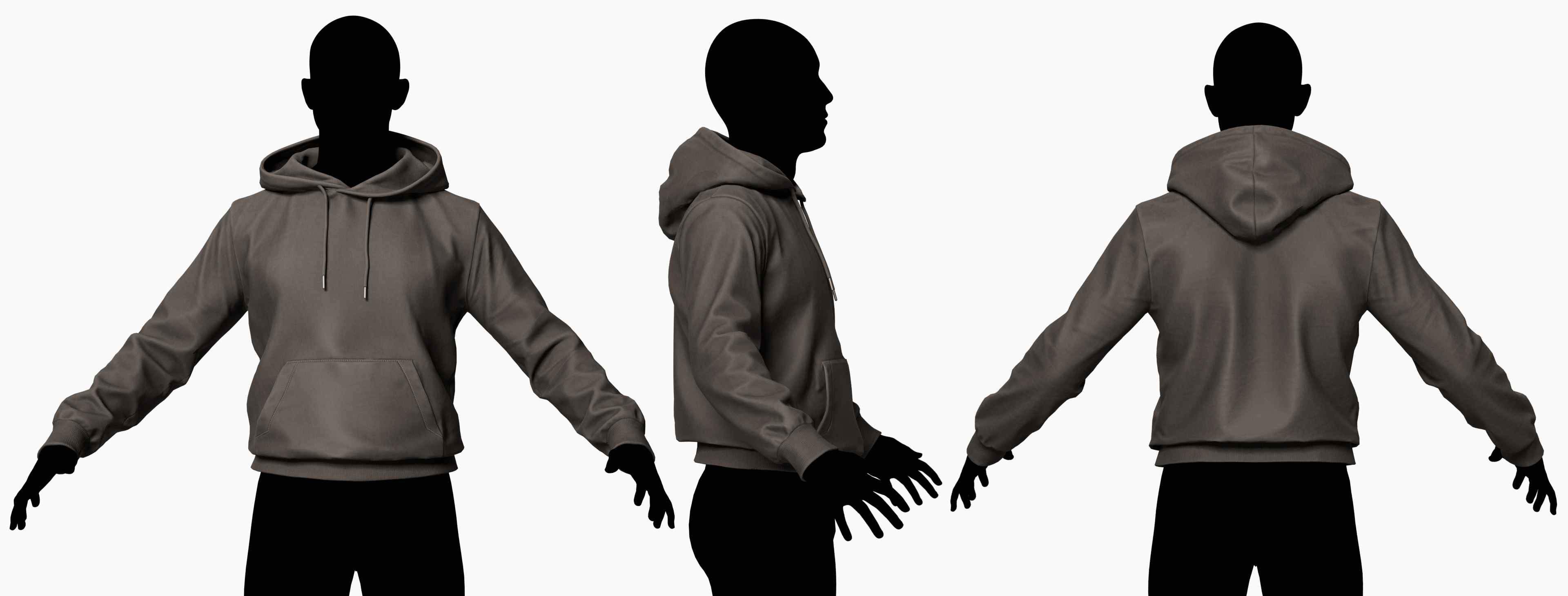 Download male 3D Hoodie model