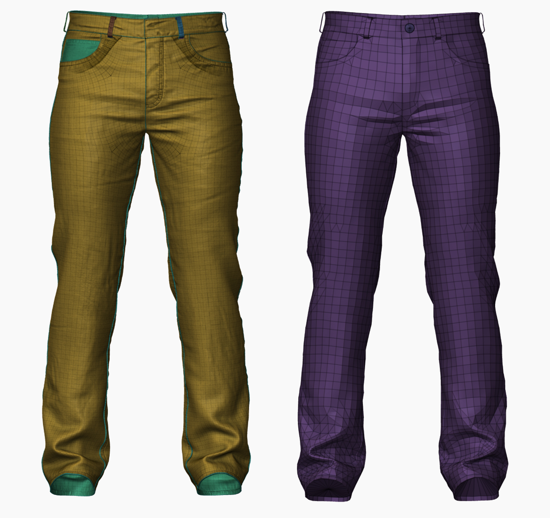 Download male 3D Jeans model
