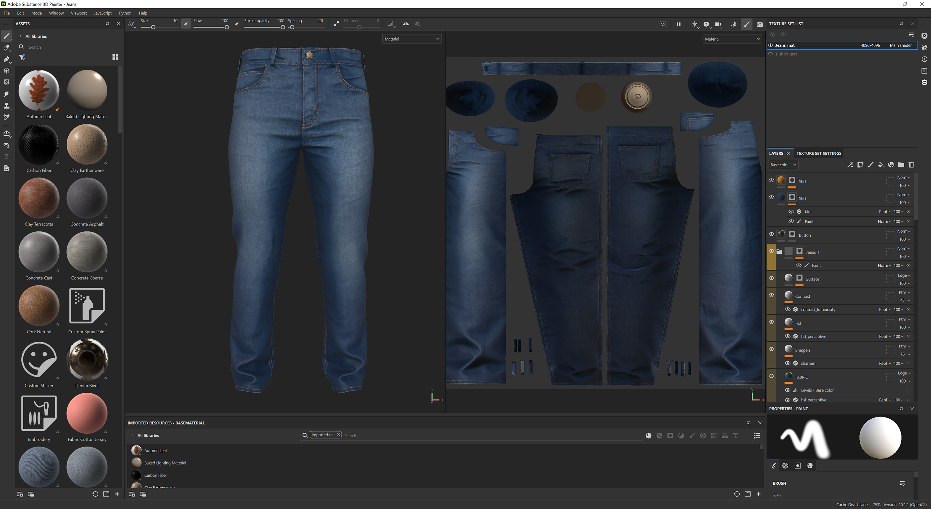 Download male 3D Jeans model