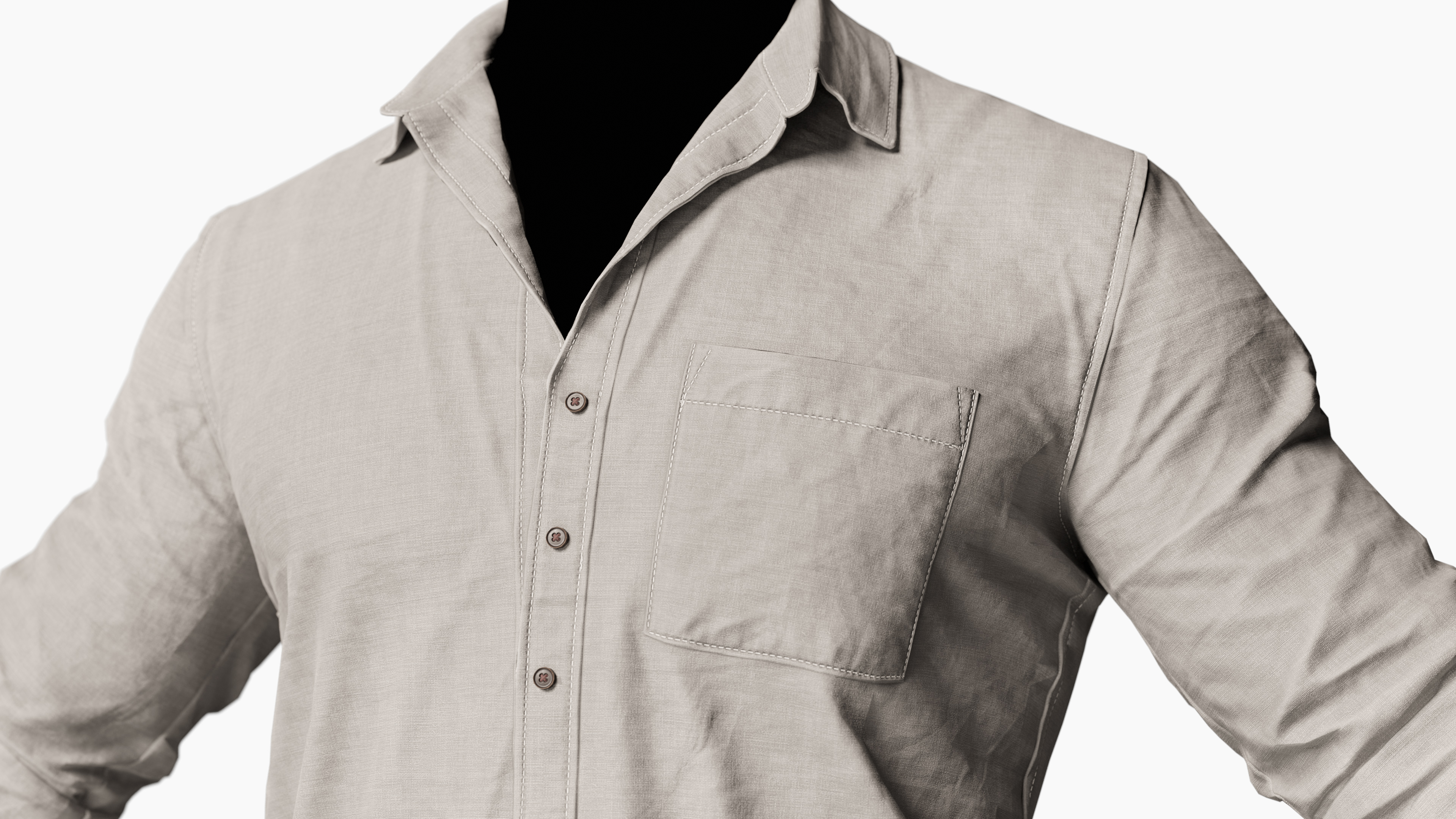 Download male 3D Shirt model