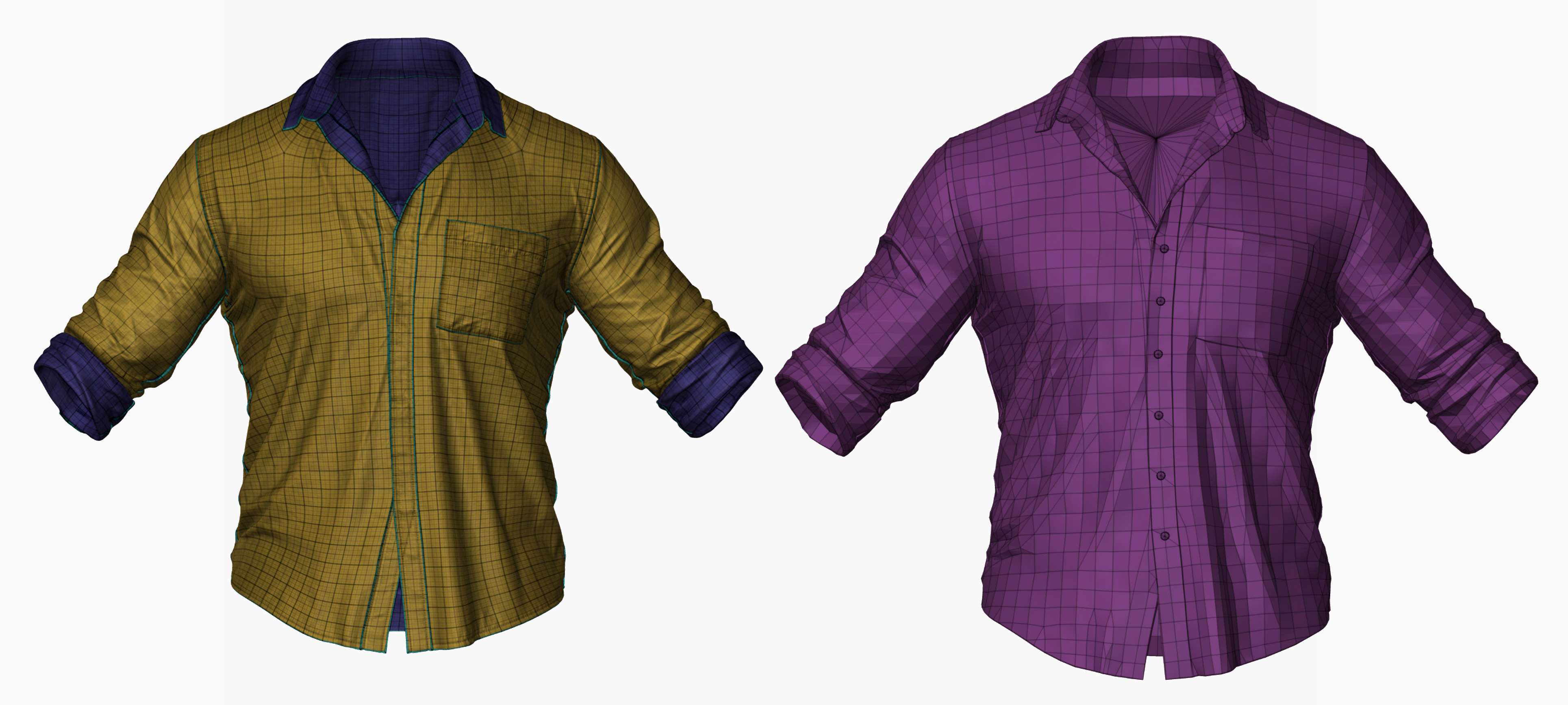 Download male 3D Shirt model