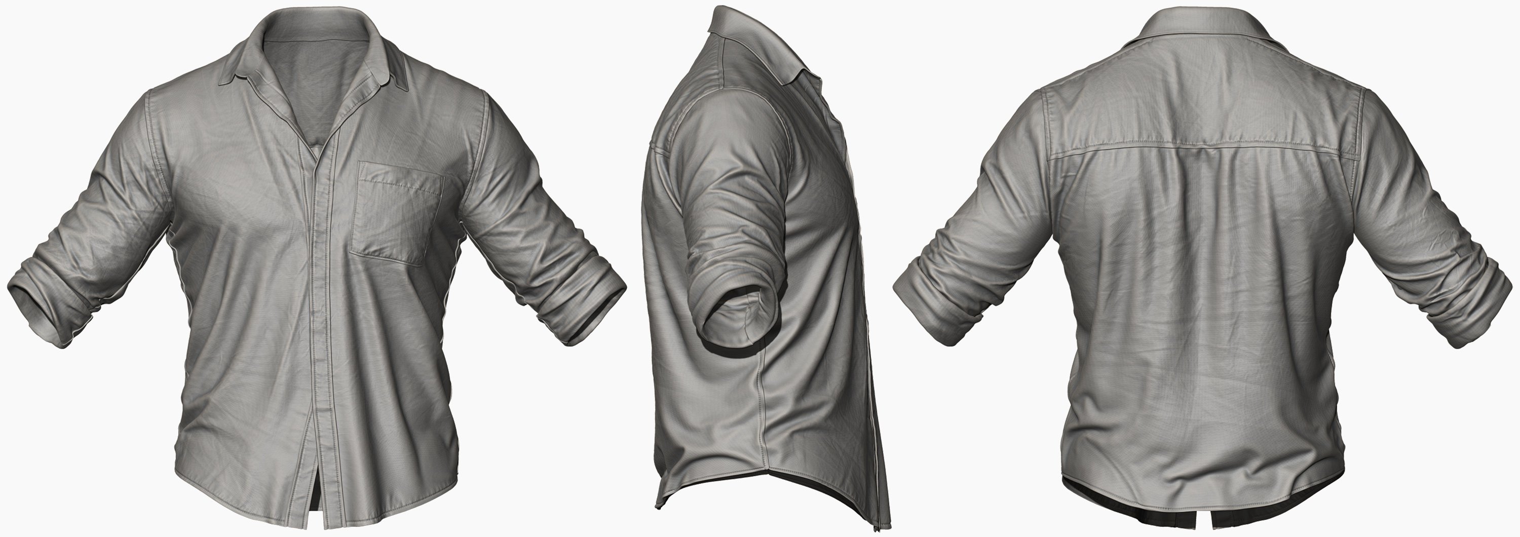 Download male 3D Shirt model