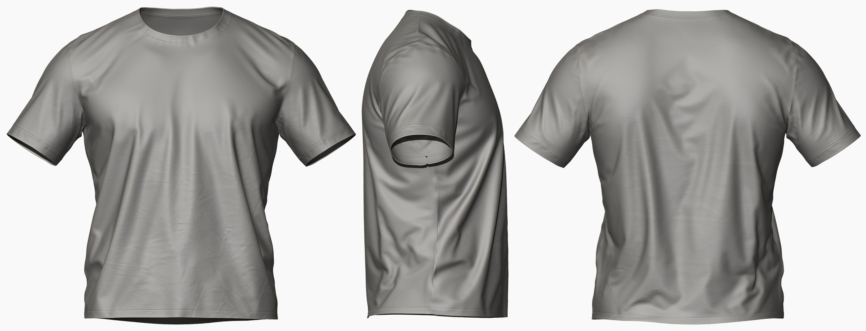 Download male 3D T-Shirt model