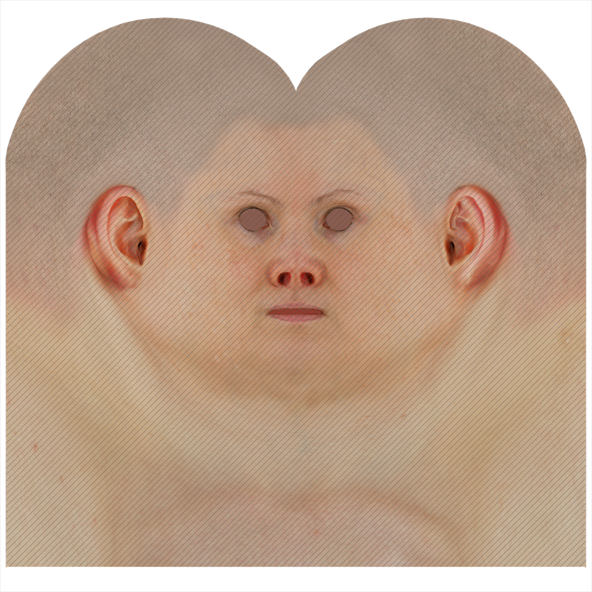 Female head texture map 38