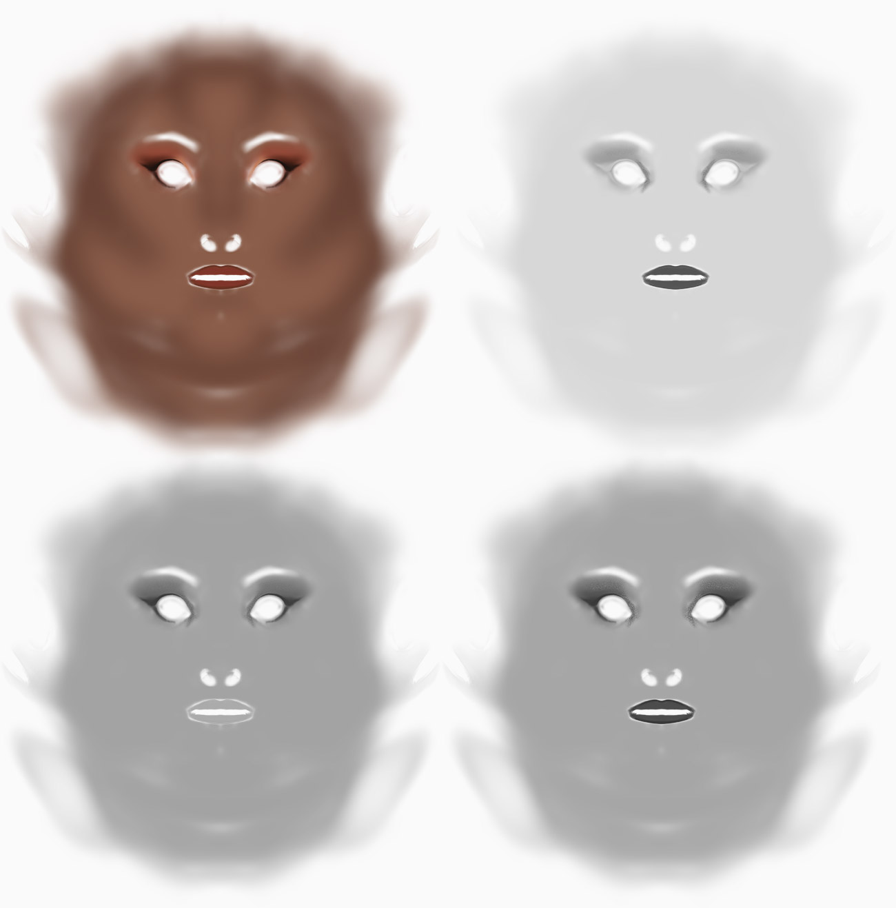 Glam Makeup Black Overlay Texture