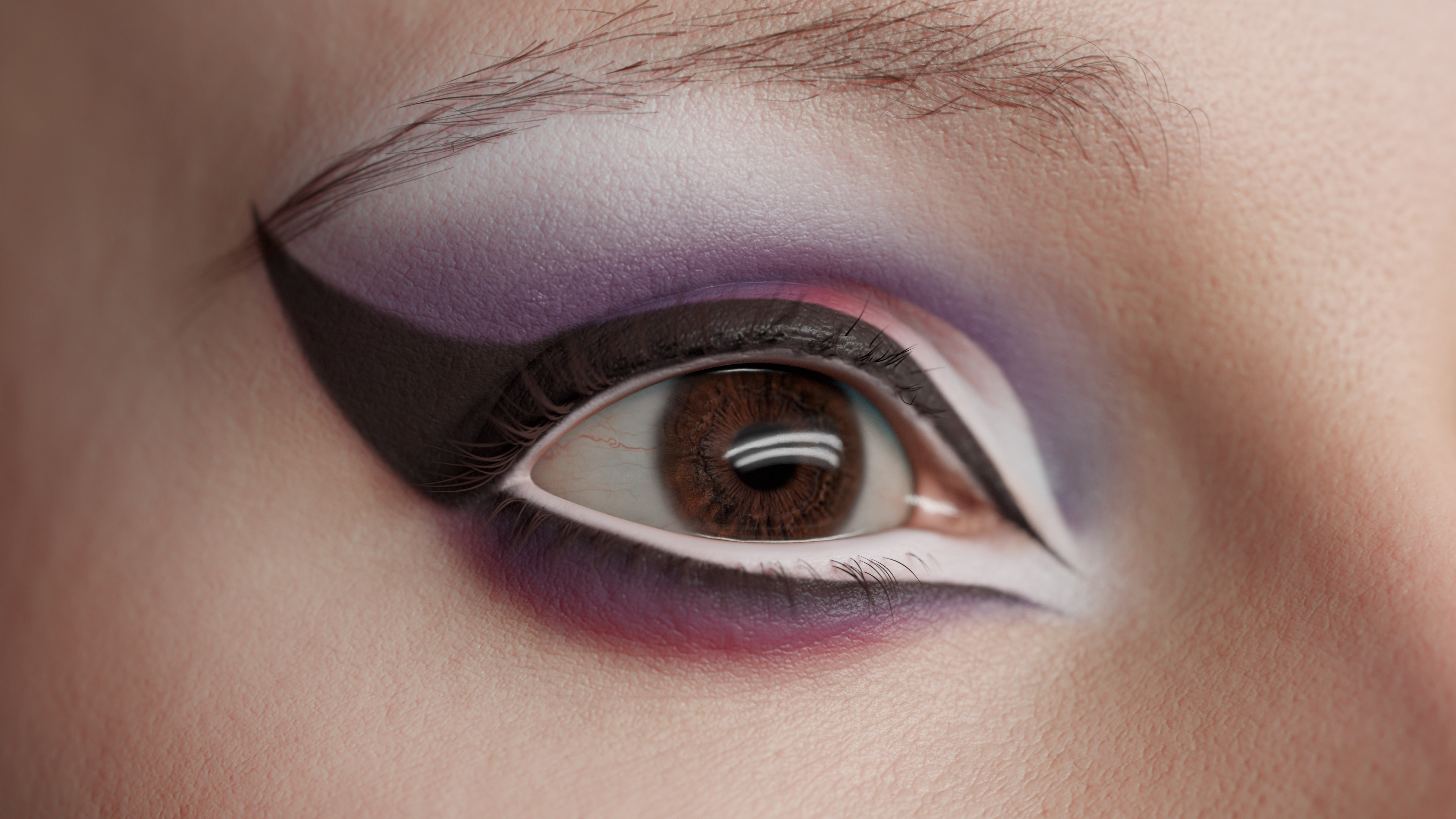 Goth Makeup White Overlay Texture