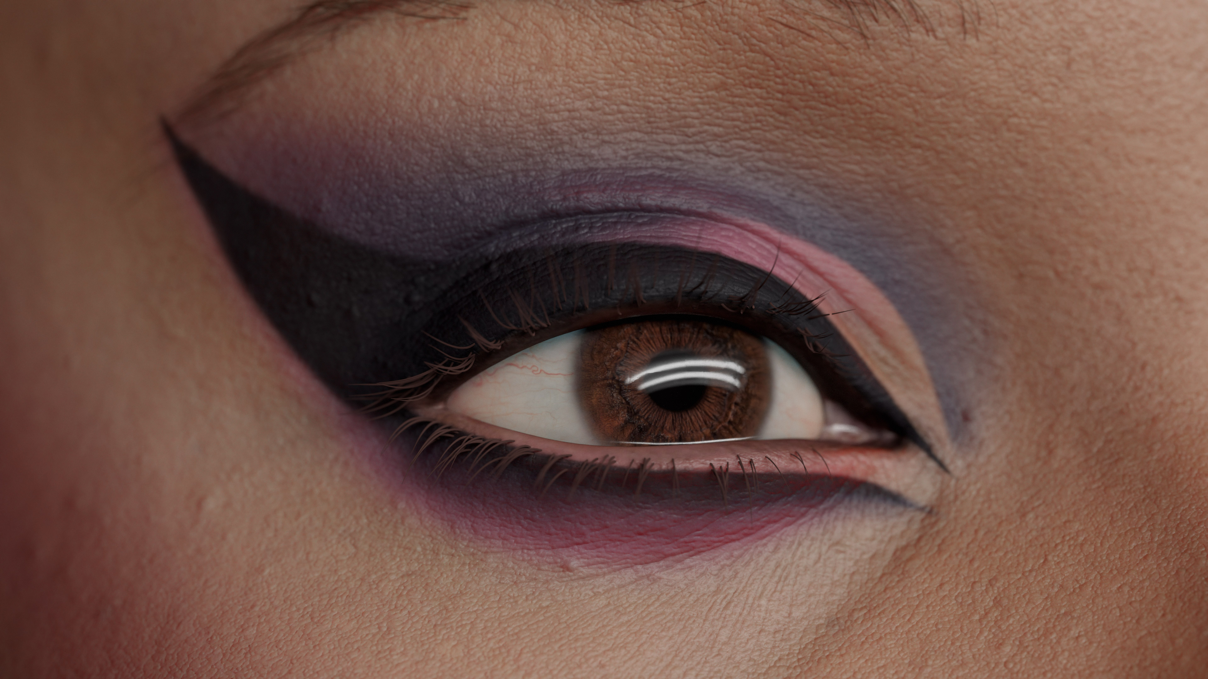 Goth Makeup Black Overlay Texture