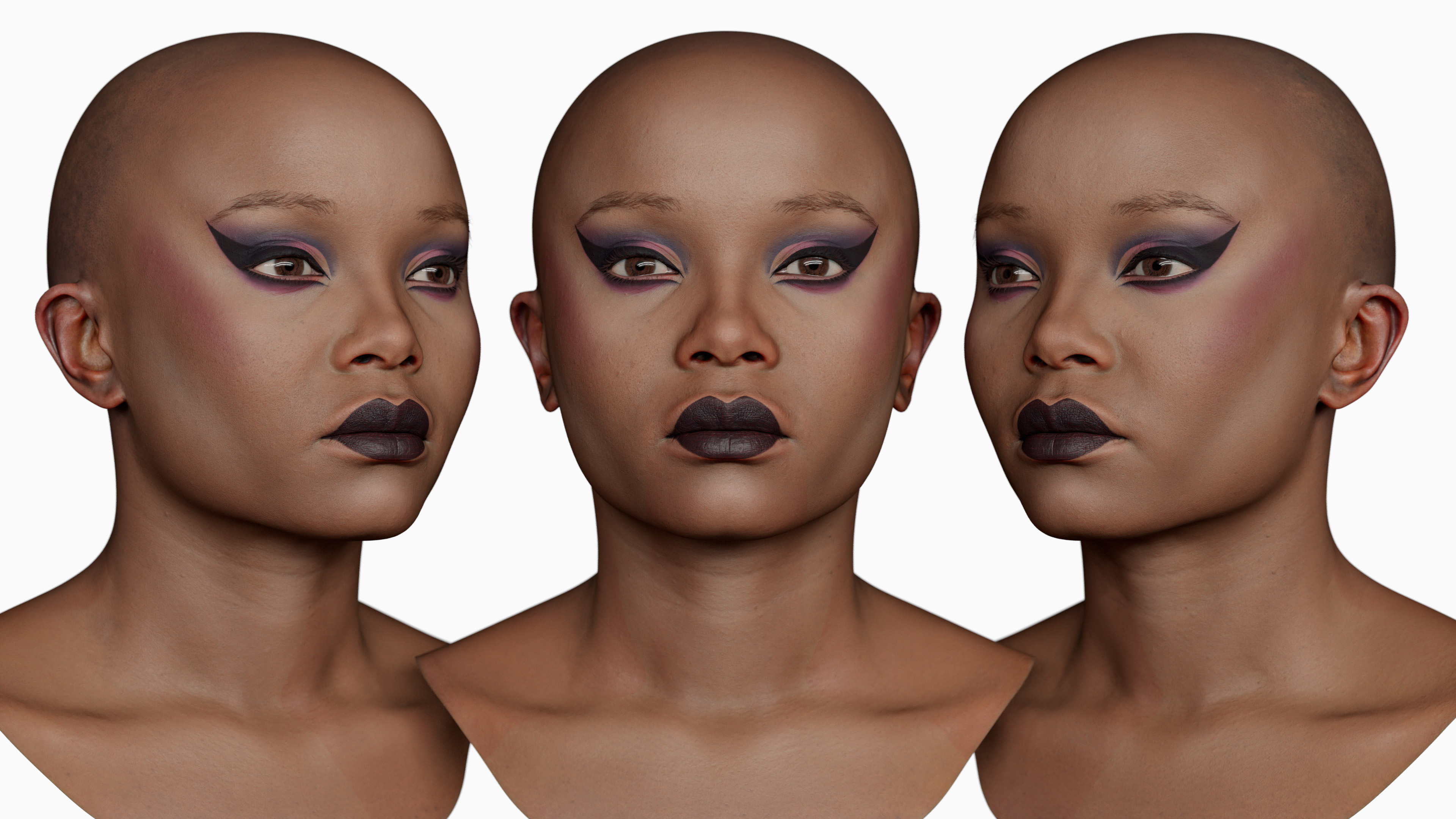 Goth Makeup Black Overlay Texture