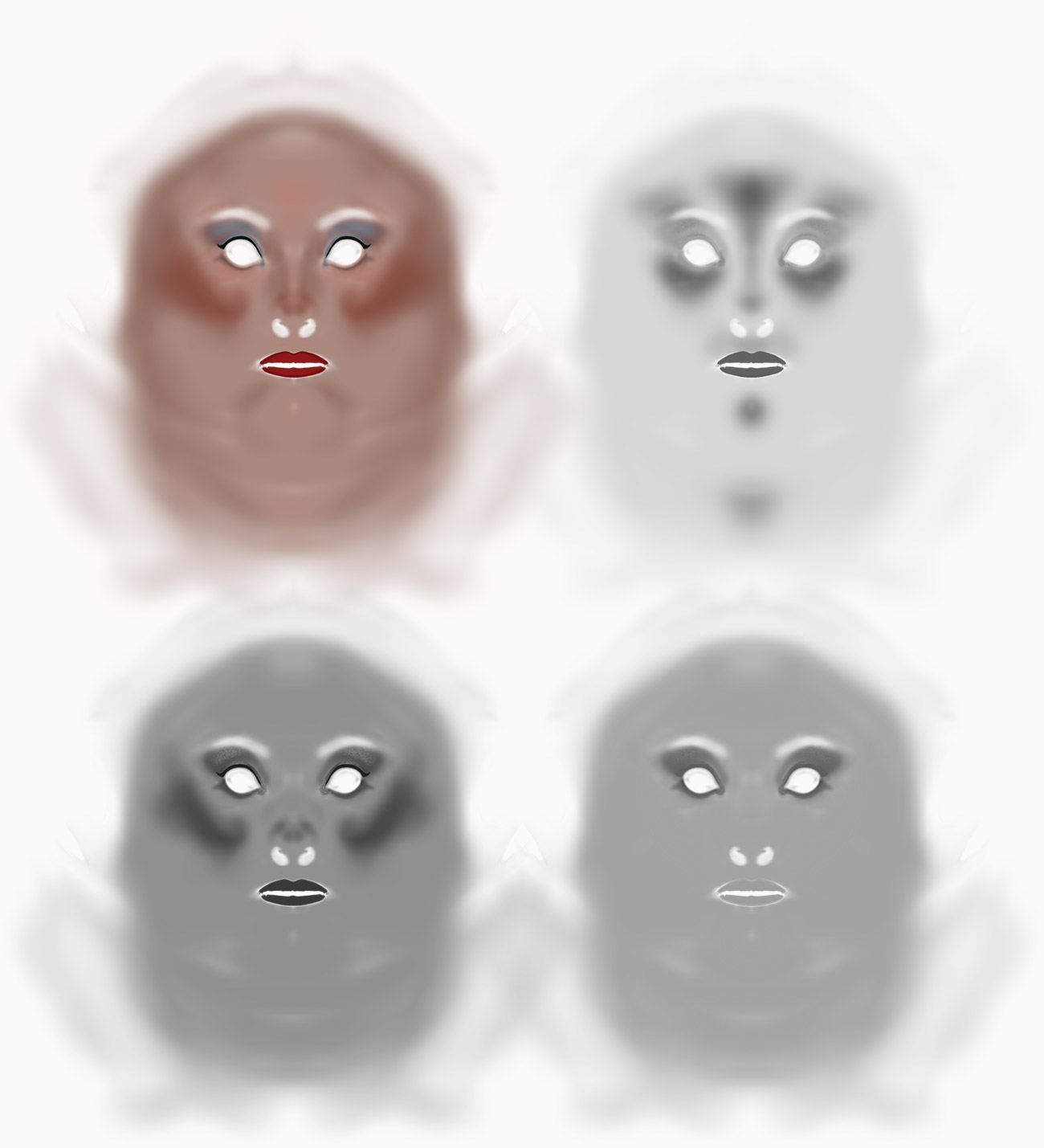 Hepburn Makeup Black Overlay Texture