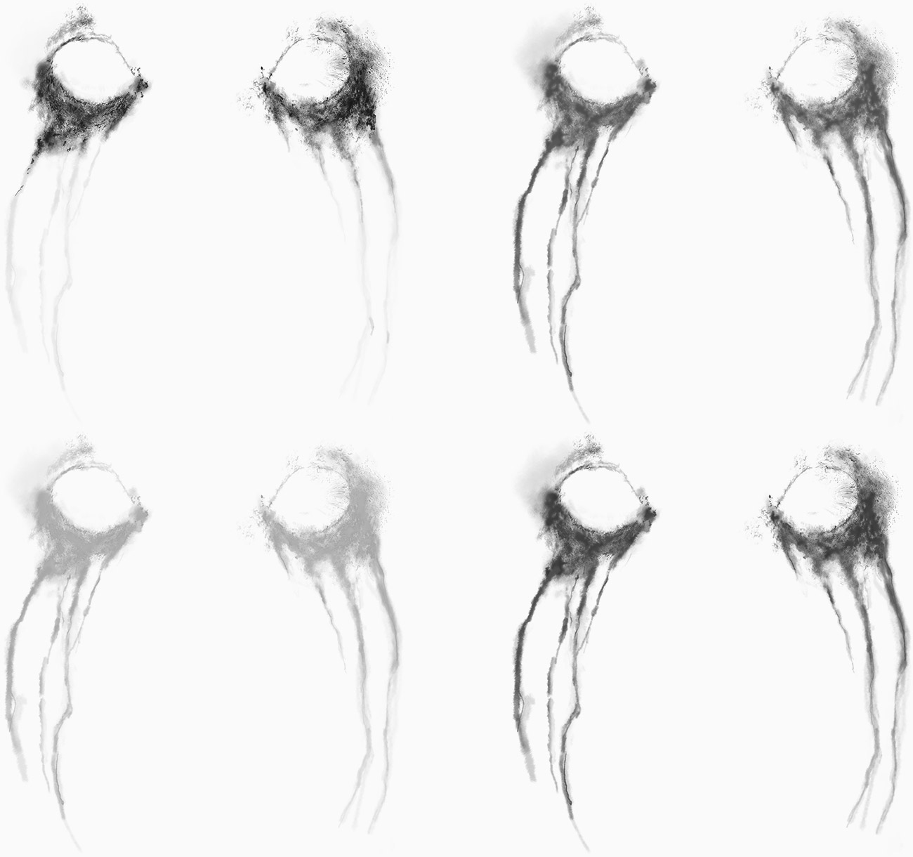 Running Mascara Makeup Overlay Texture 01