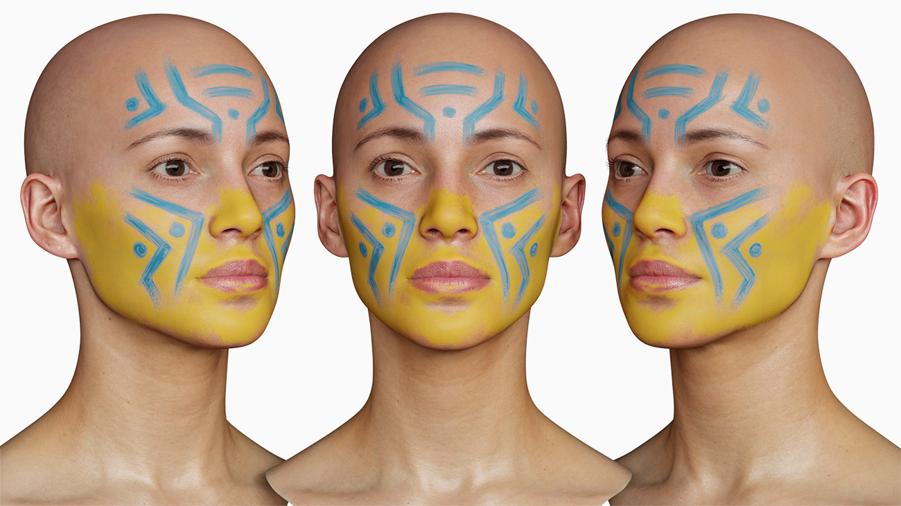 Tribal Paint Overlay Texture 01