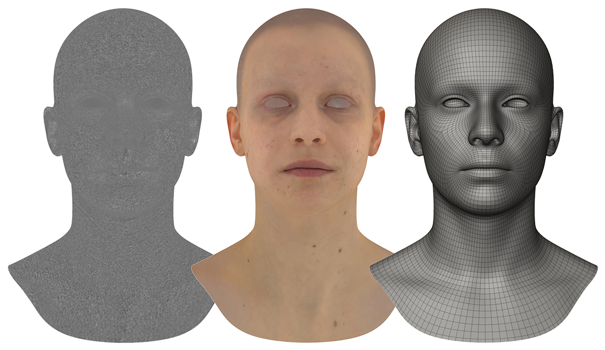 Female 08 / HD Displacement Map