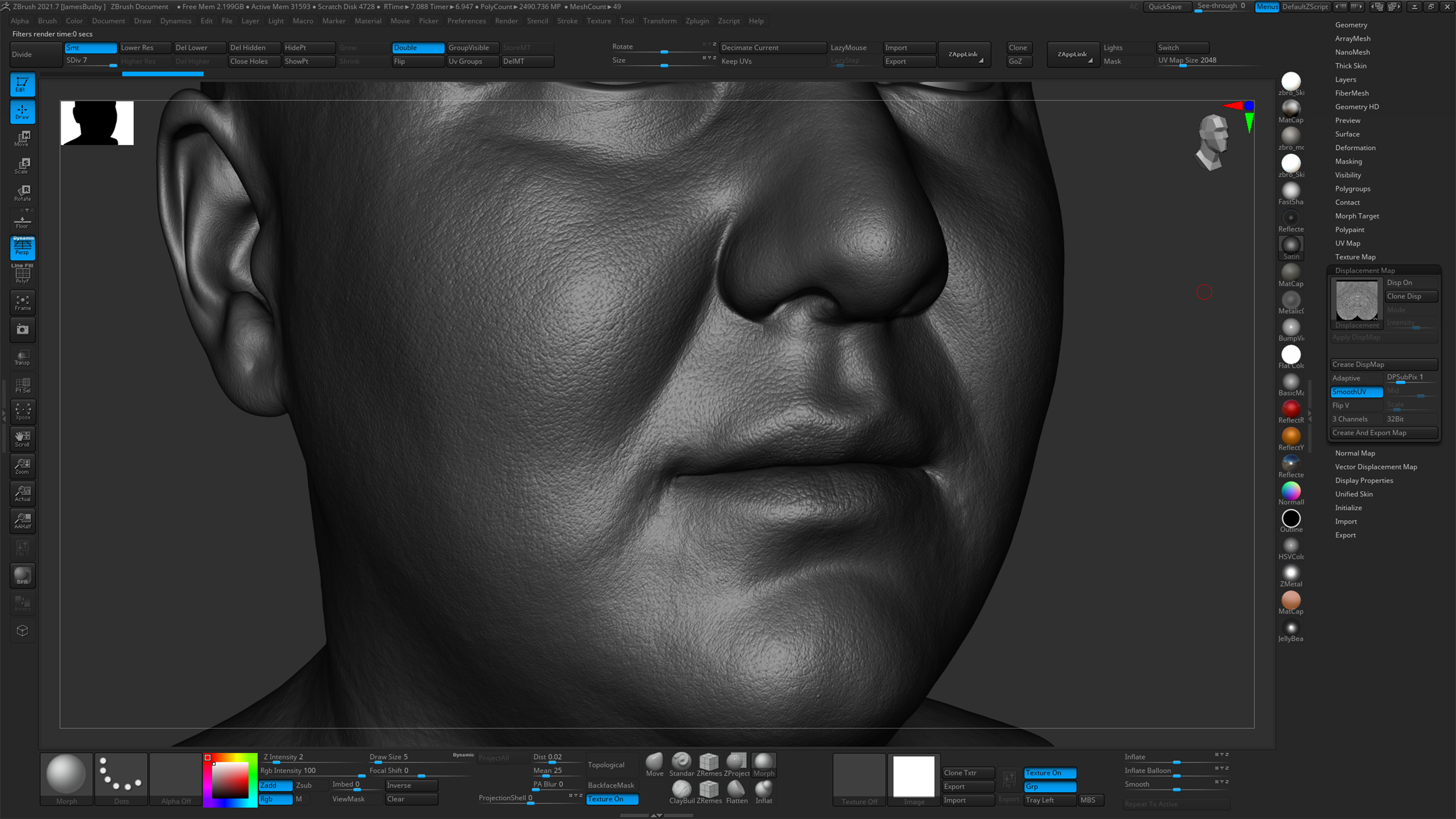 Female 11 / HD Displacement Map