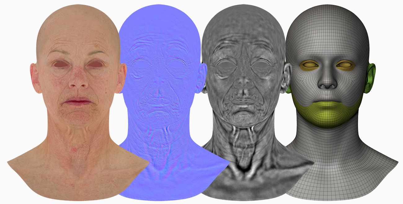 Female 14 / HD Displacement Map