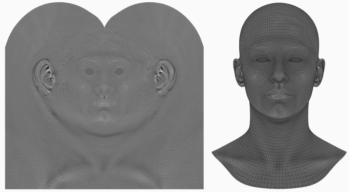 Female 16 / HD Displacement Map