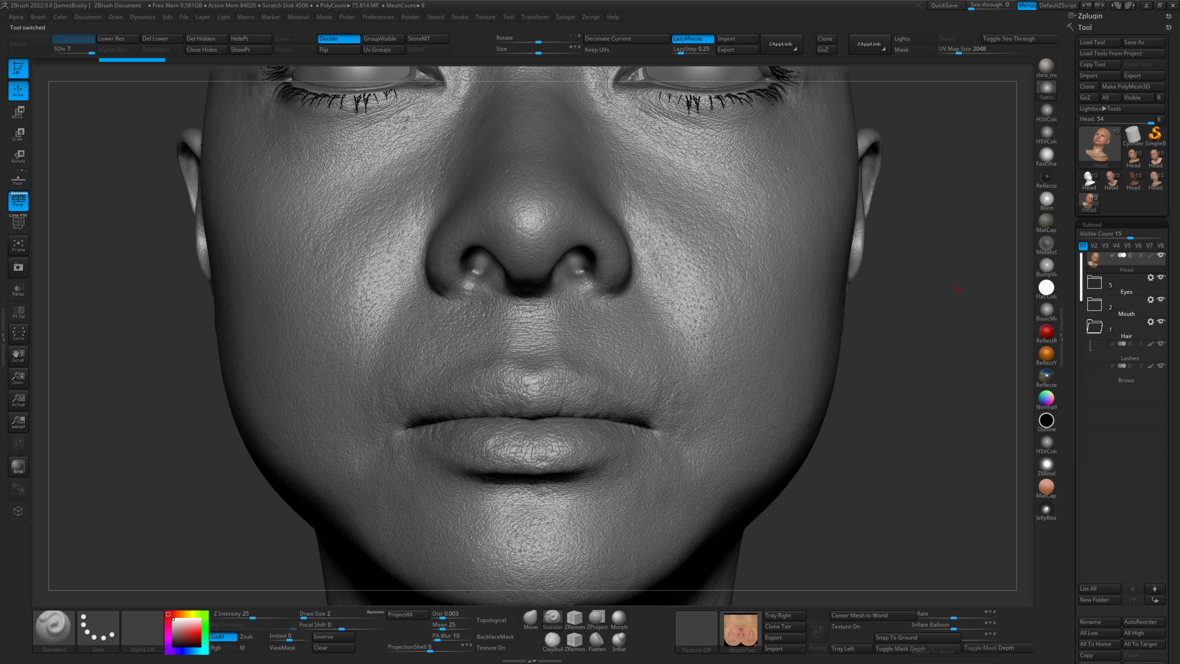 Female 17 / HD Displacement Map