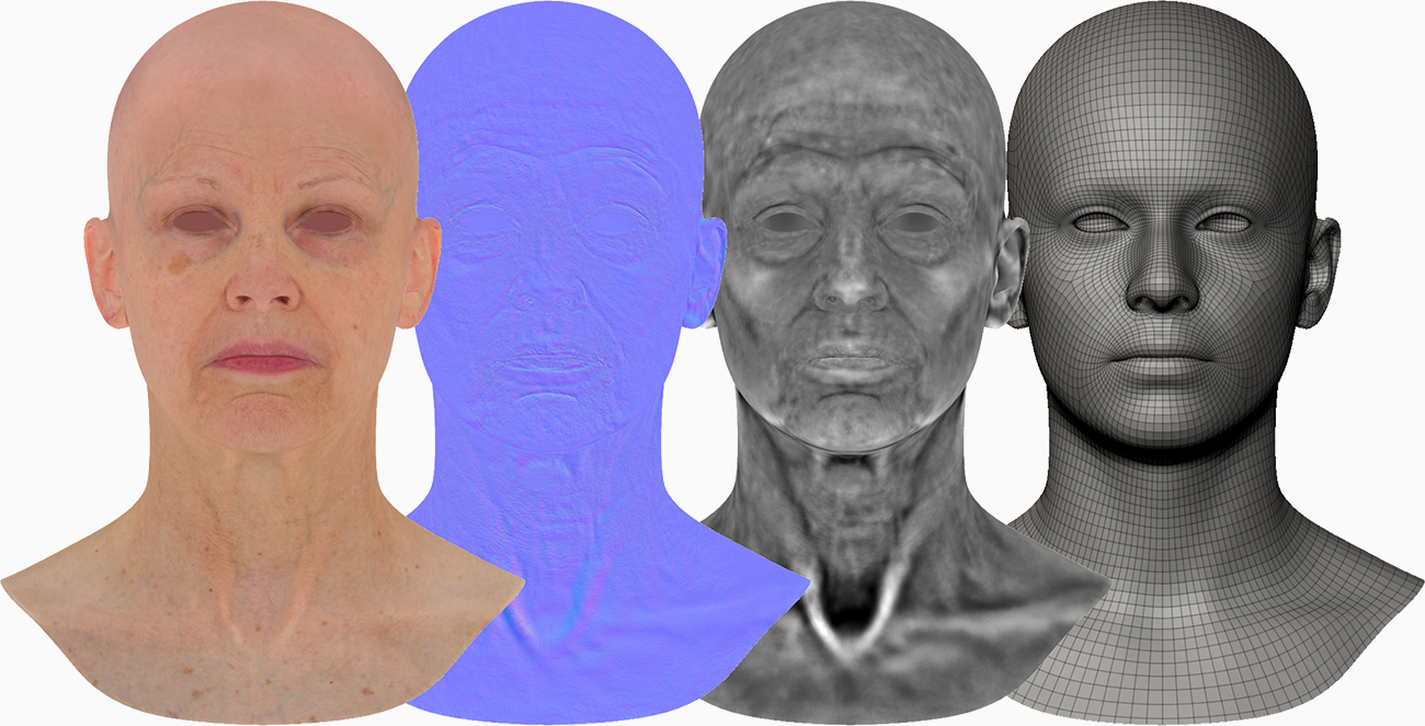 Female 19 / HD Displacement Map