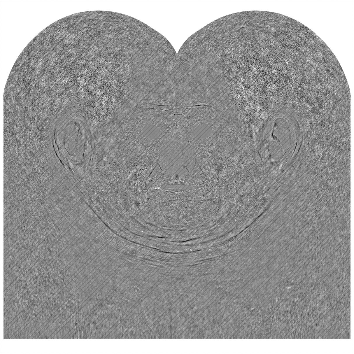 Male head texture map 12