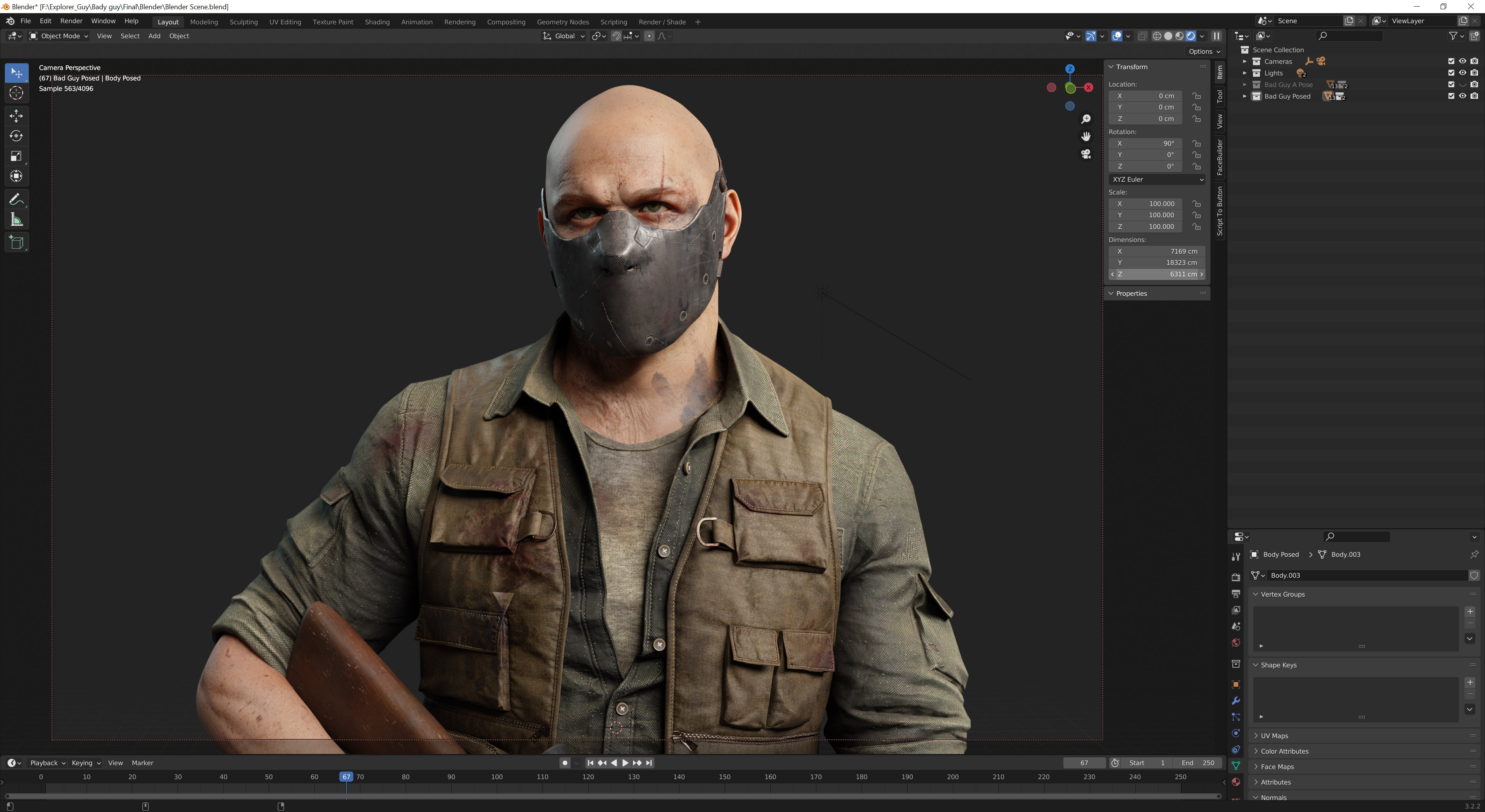 坏人游戏角色 - Bad Guy Game Character - CG3DA