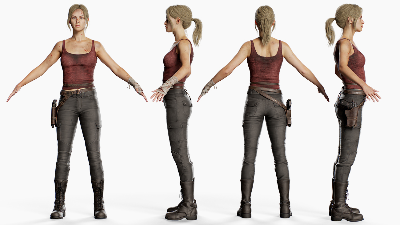 Female Explorer Game Character