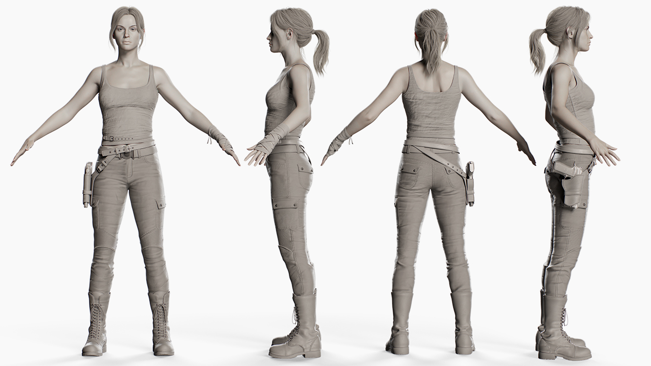 Female Explorer Game Character