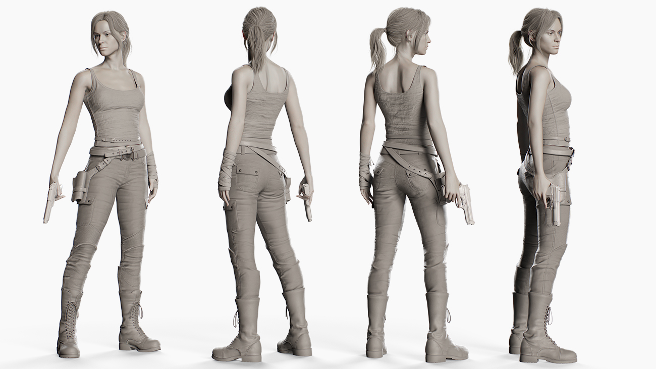 Female Explorer Game Character