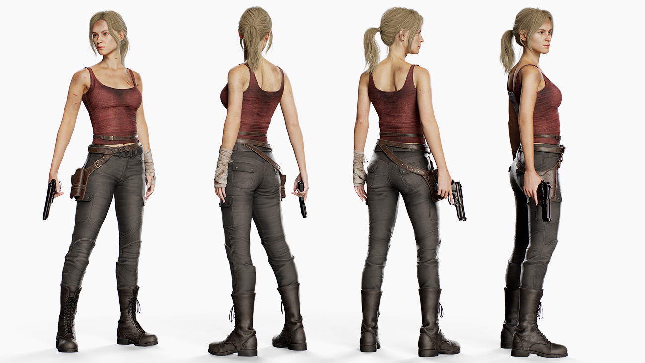 Female Explorer Game Character