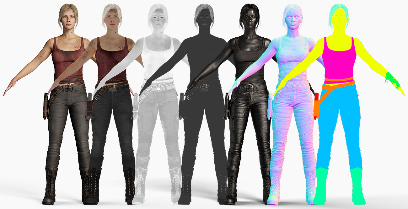 Female Explorer Game Character