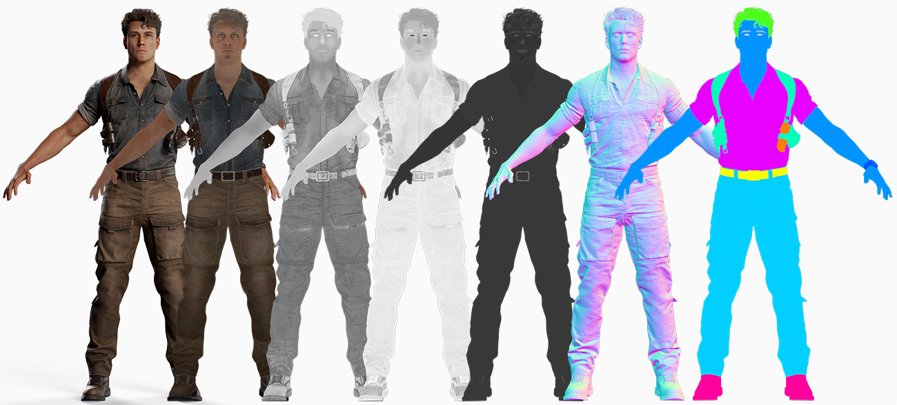 Male Explorer Game Character