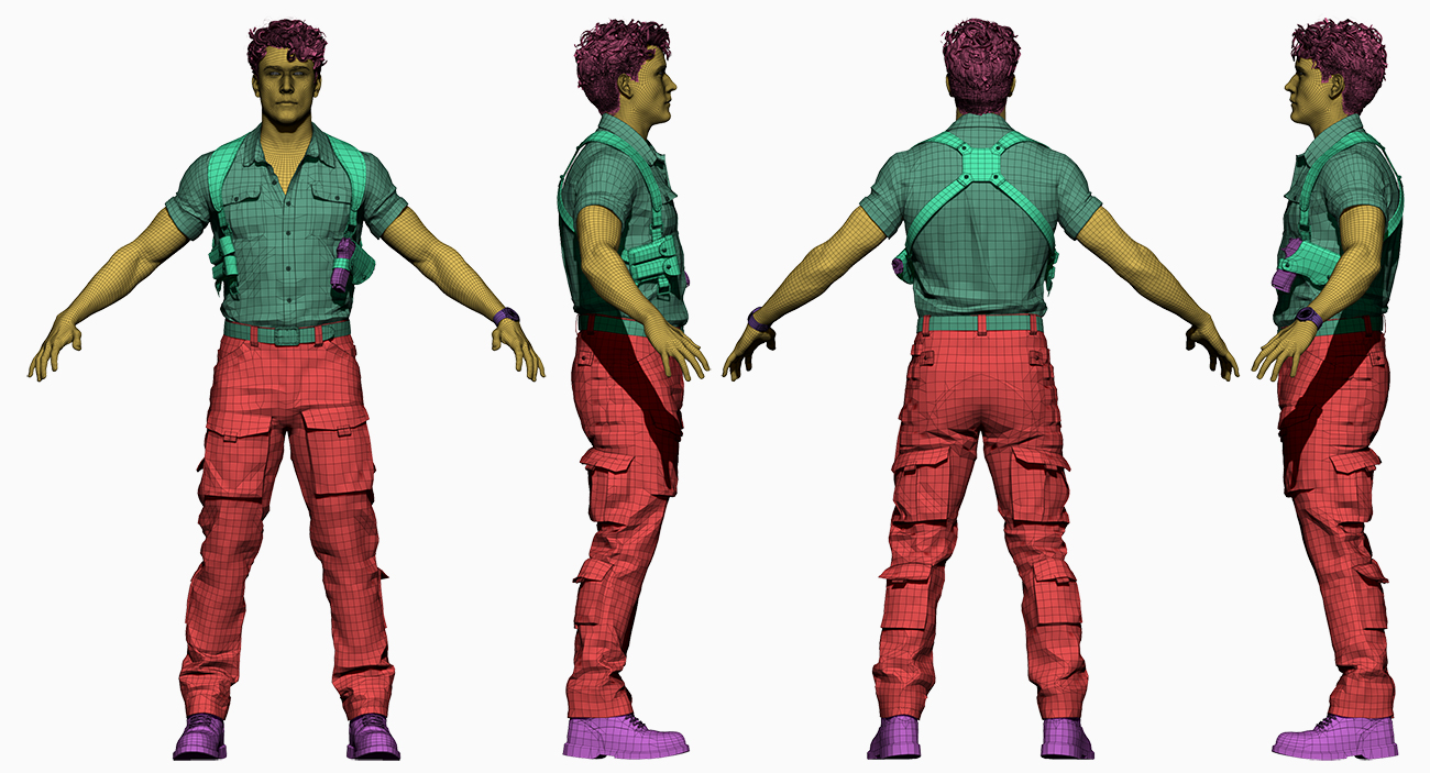 Male Explorer Game Character