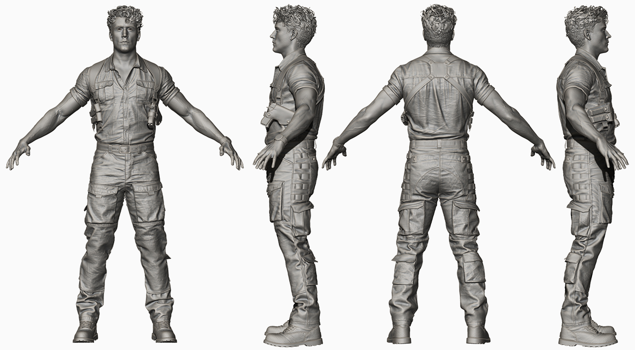 Male Explorer Game Character