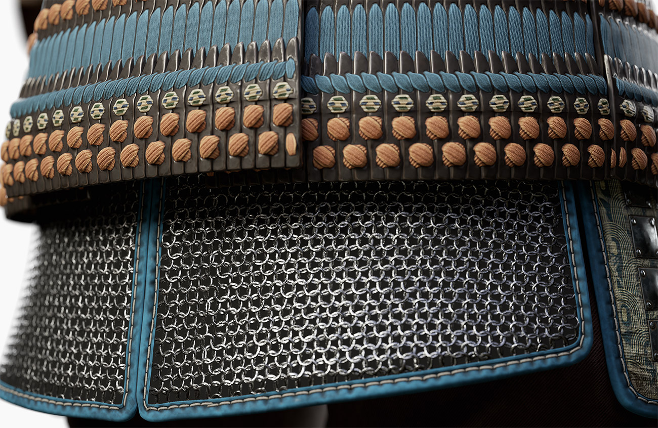 Male Samurai Game Character