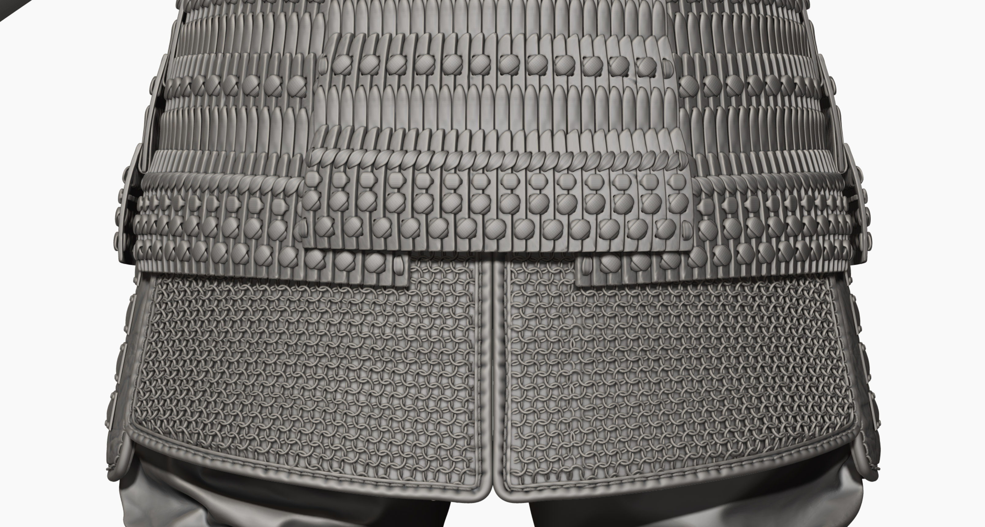 Male Samurai Game Character