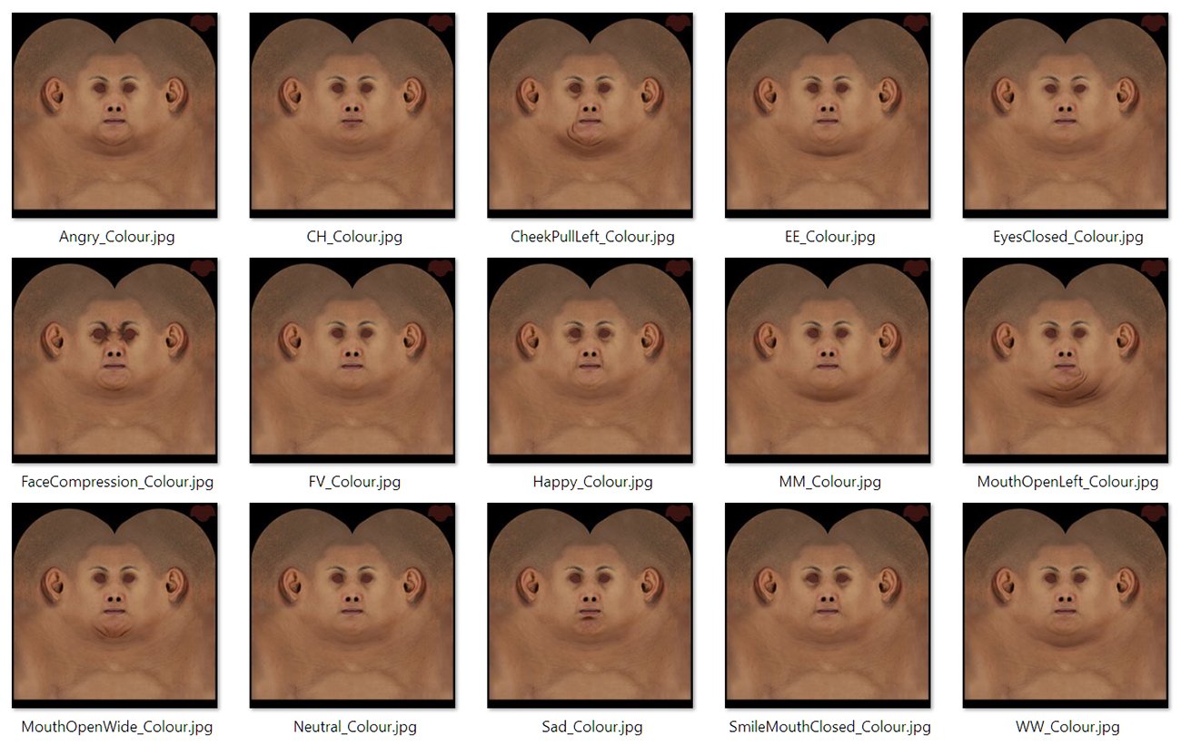 15 x FACS Scans / Retopologised female 01