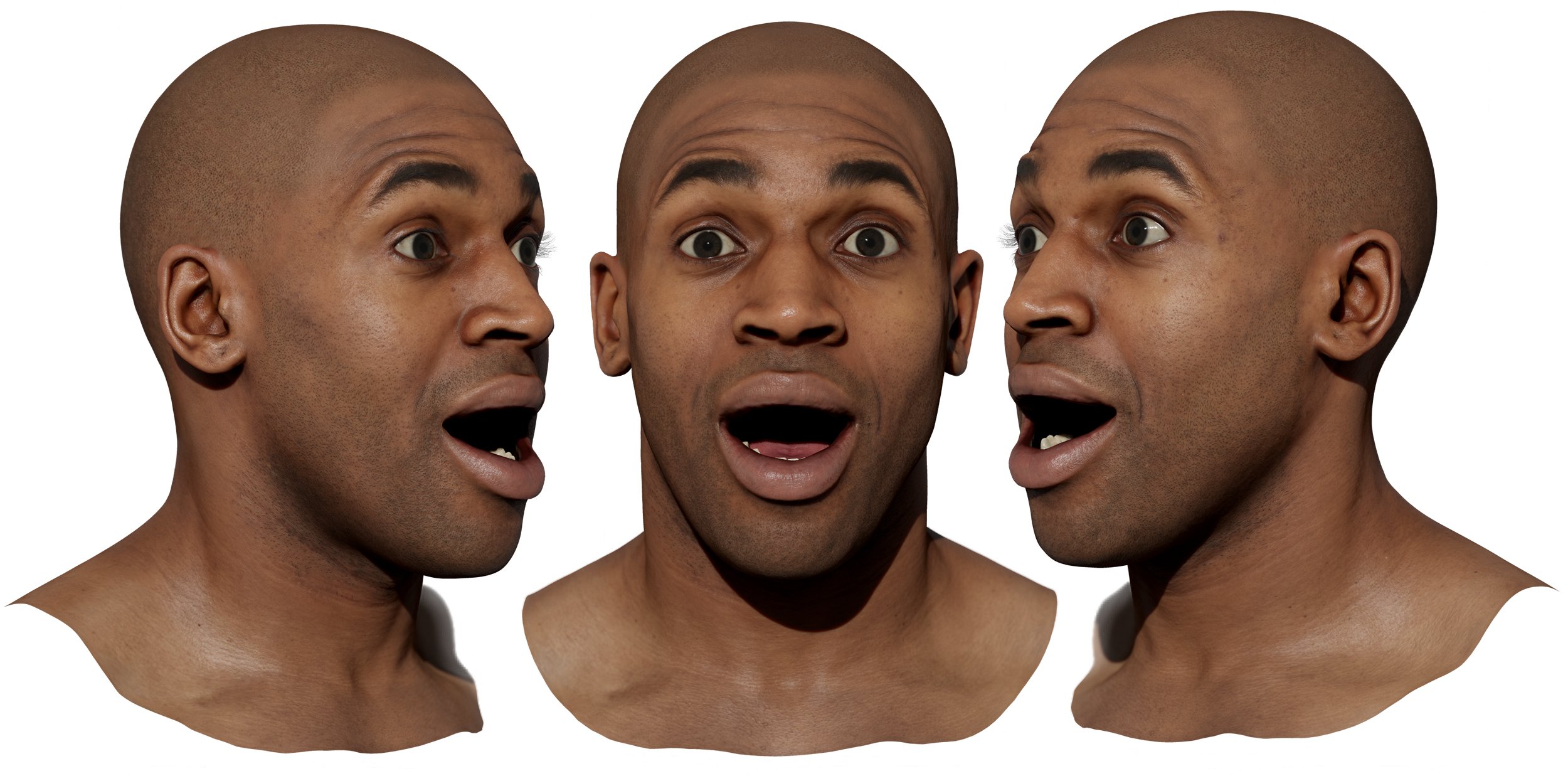 FACS Scan / Surprise / Reopolosiged Male 01