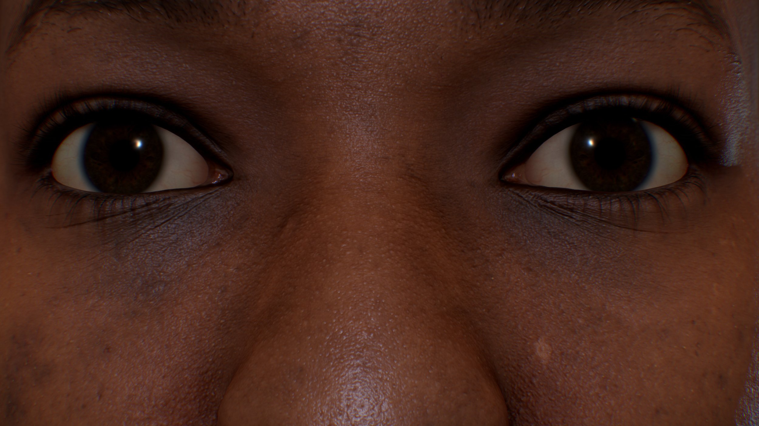 Female 3D model / Retopologised Head Scan 031