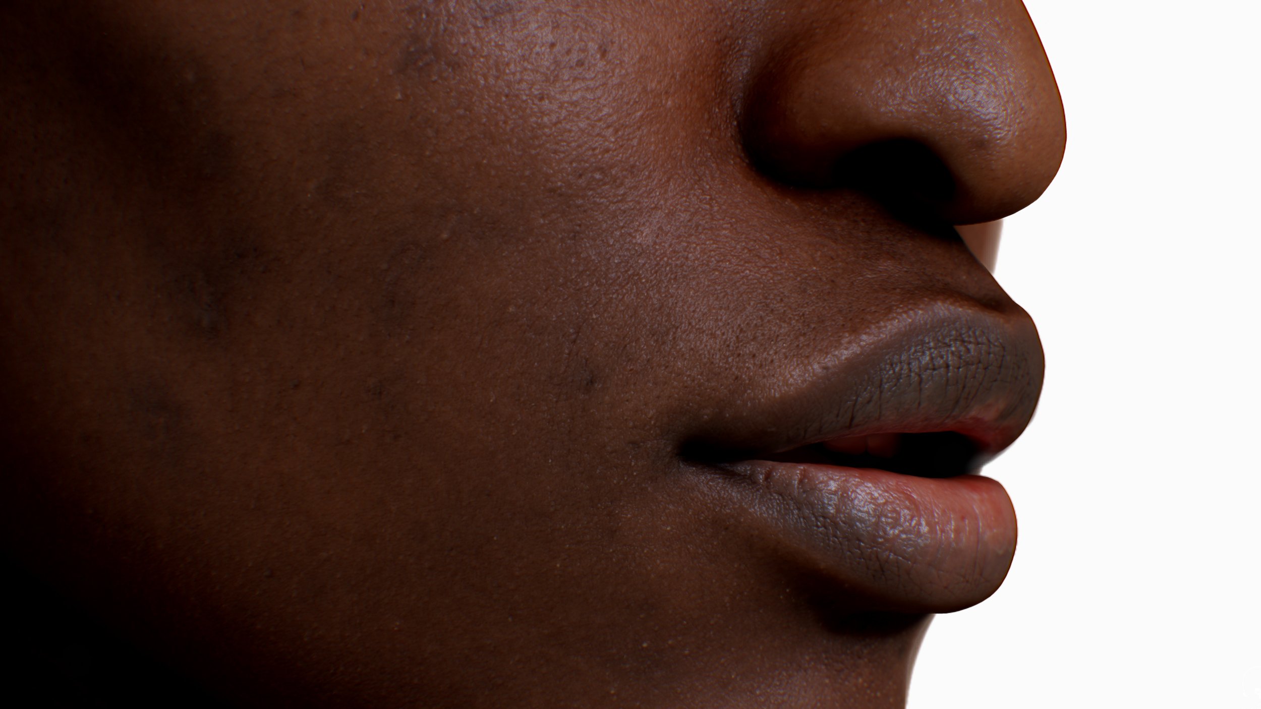 Female 3D model / Retopologised Head Scan 031