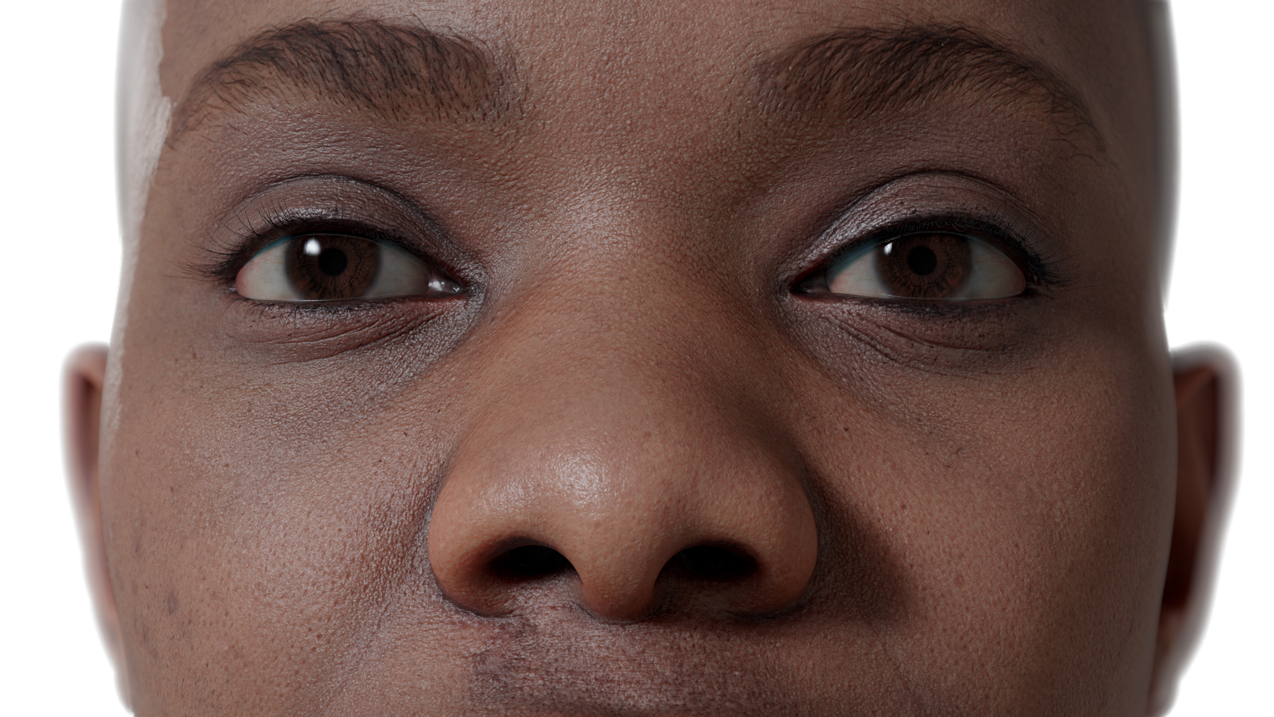 Female 3D model / Retopologised Head Scan 51