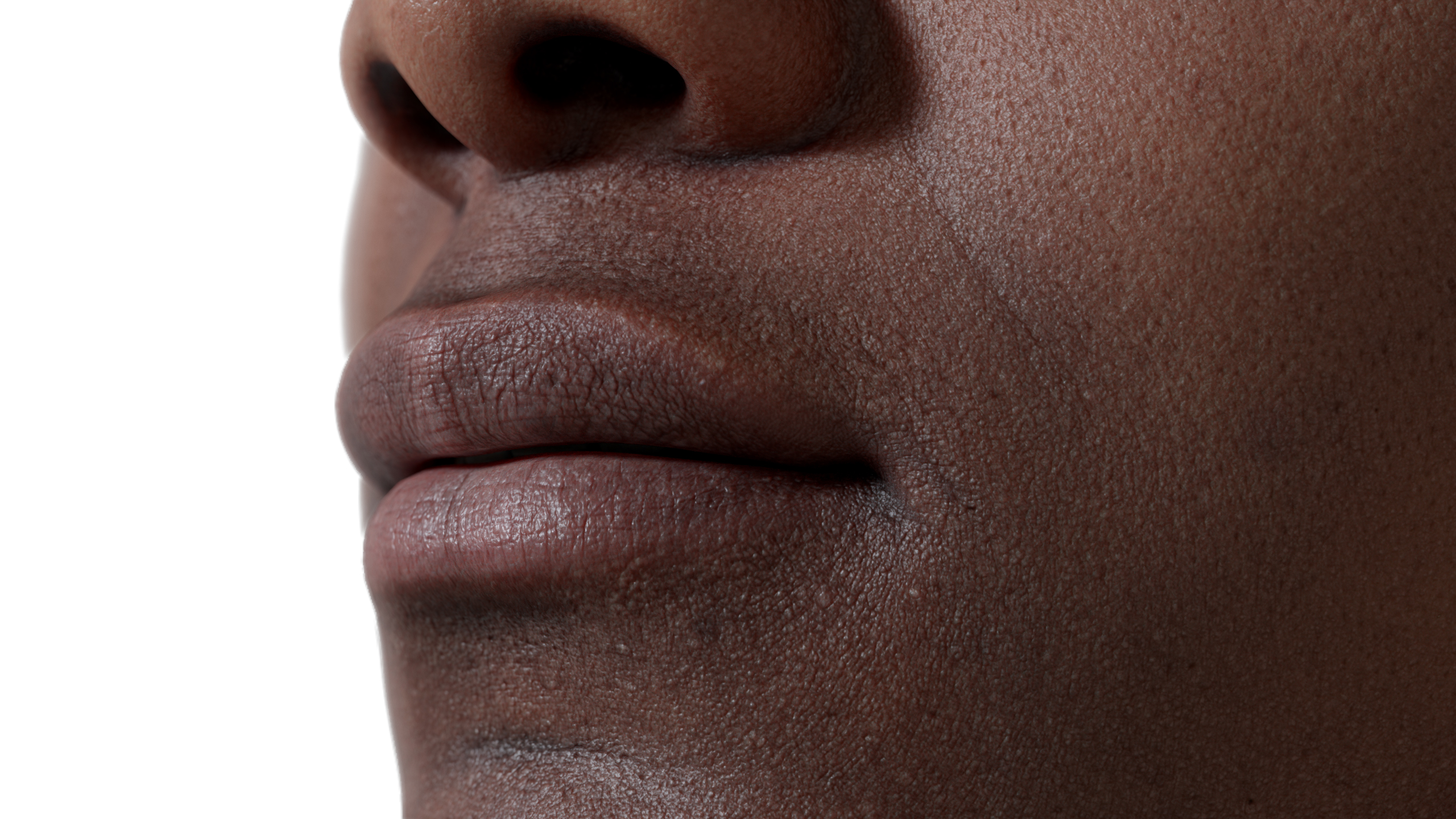 Female 3D model / Retopologised Head Scan 51