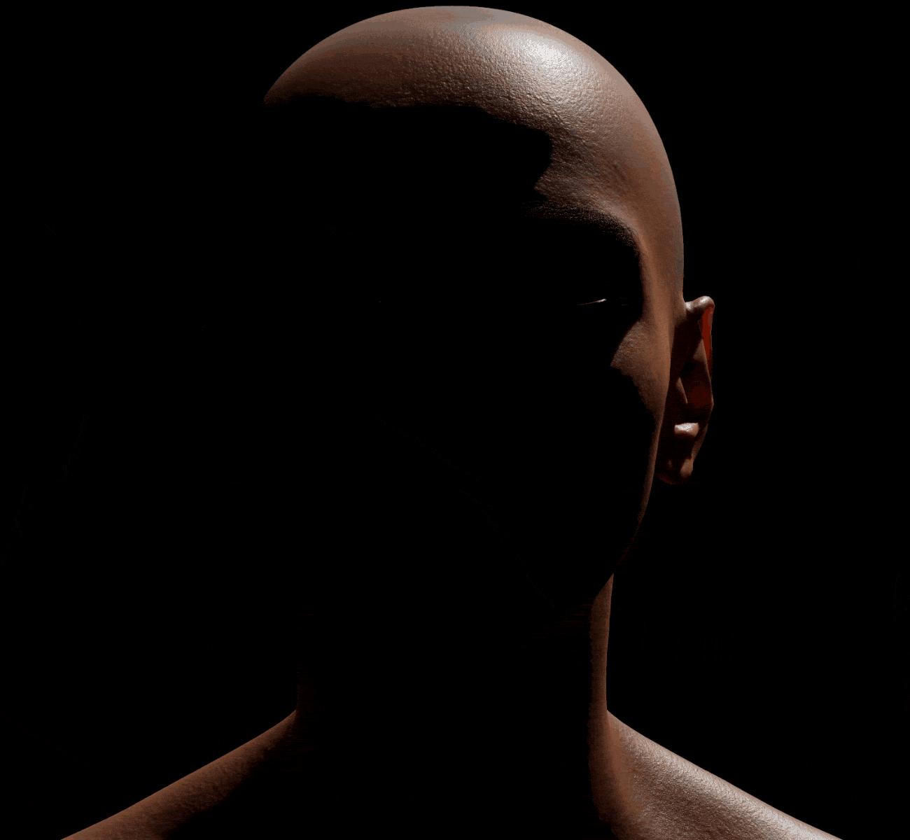 HD Female Head Model 02